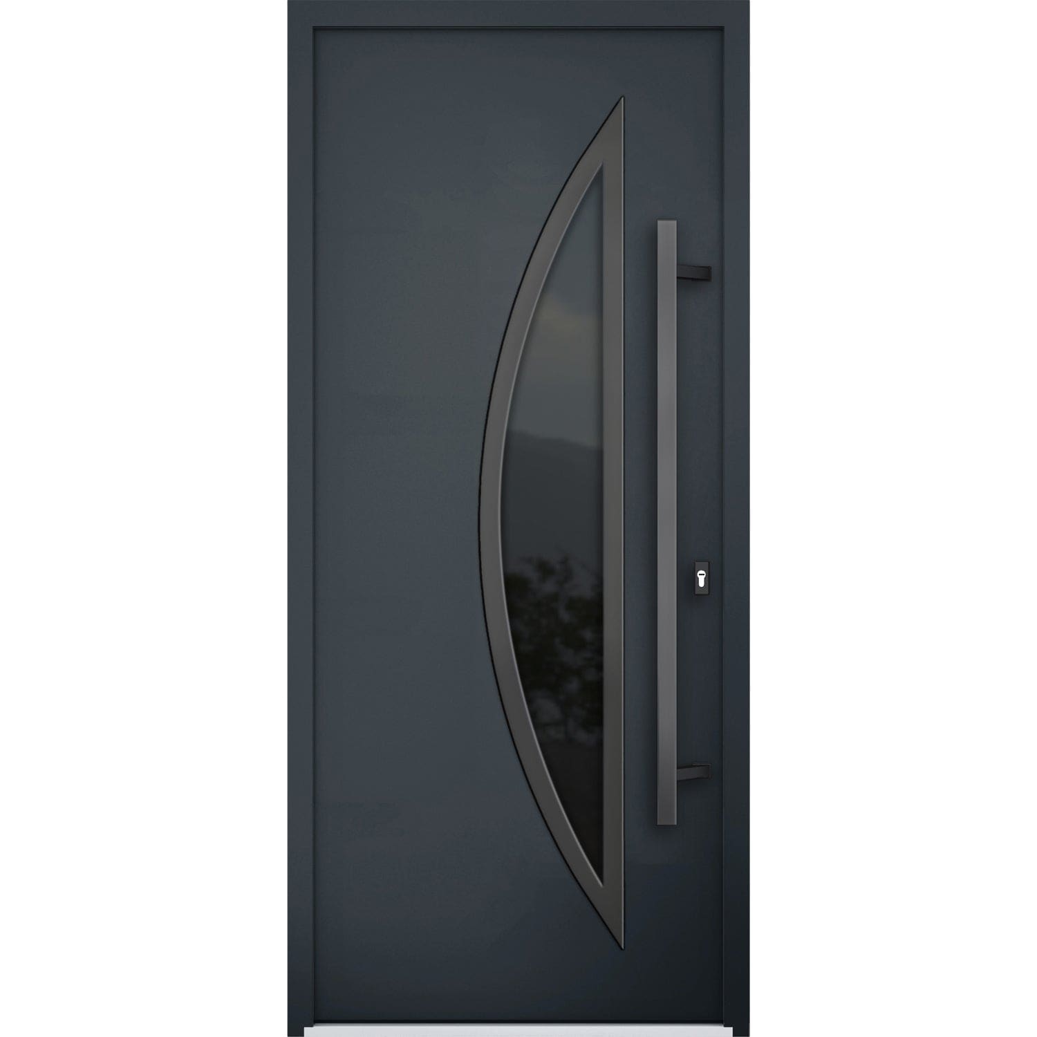 Vdom doors VDOMDOORS DEUX6501 Exterior Prehung Steel Door Black Enamel ...