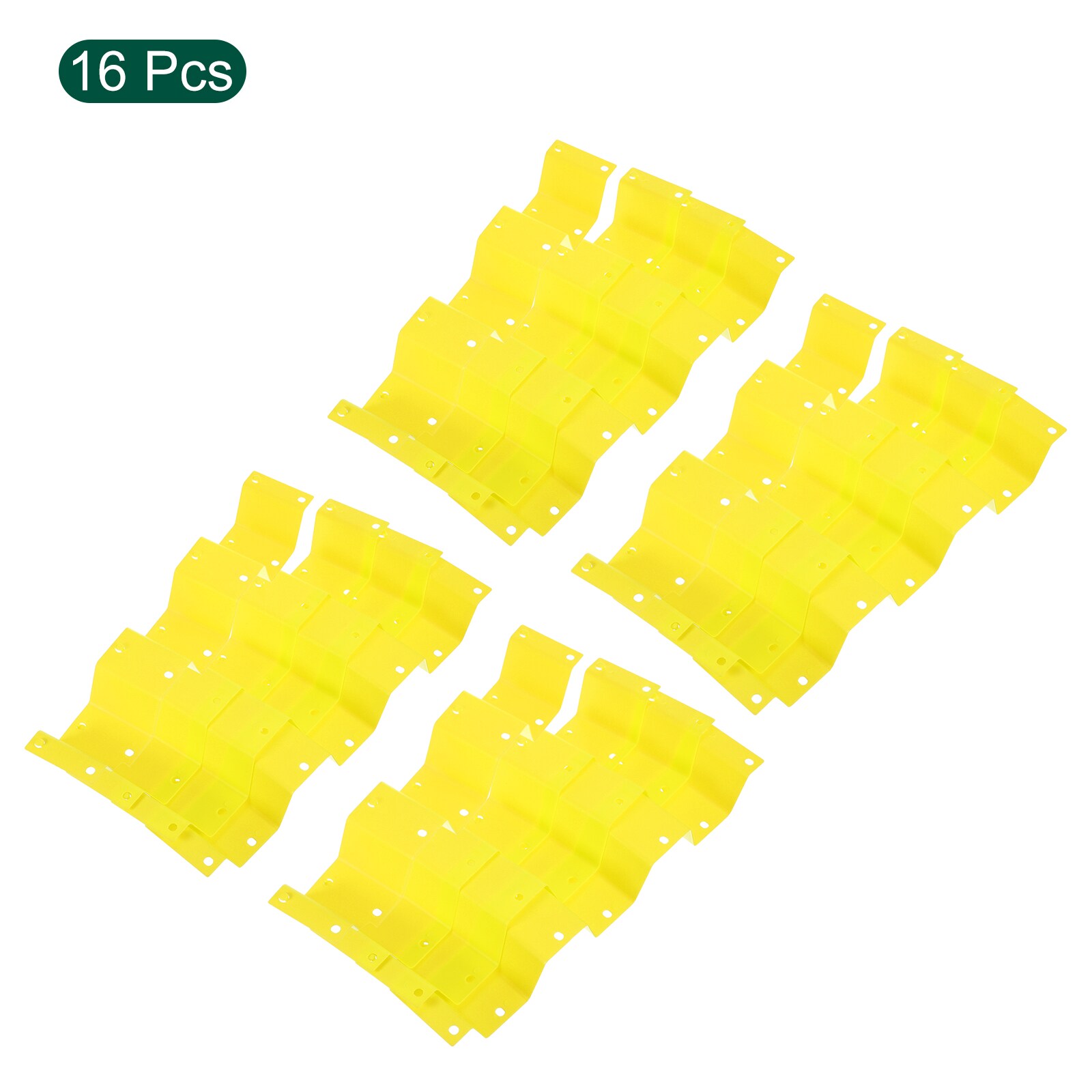 Unique Bargains 16pcs Partition Drawer Divider Plastic Adjustable ...