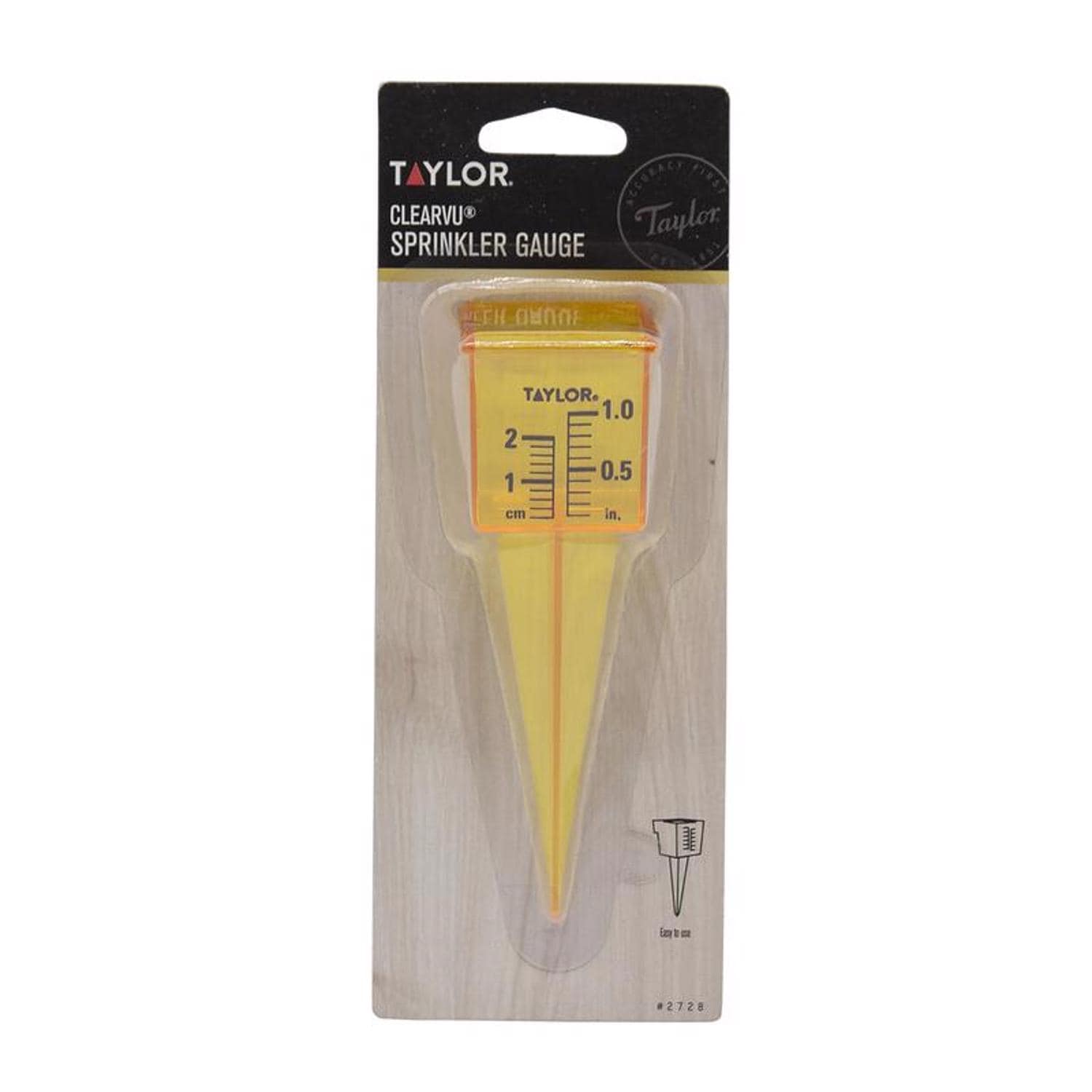 Taylor Rain Gauge/Sprinkler Stake 3 in. W X 5.31 in. L in the Clocks ...