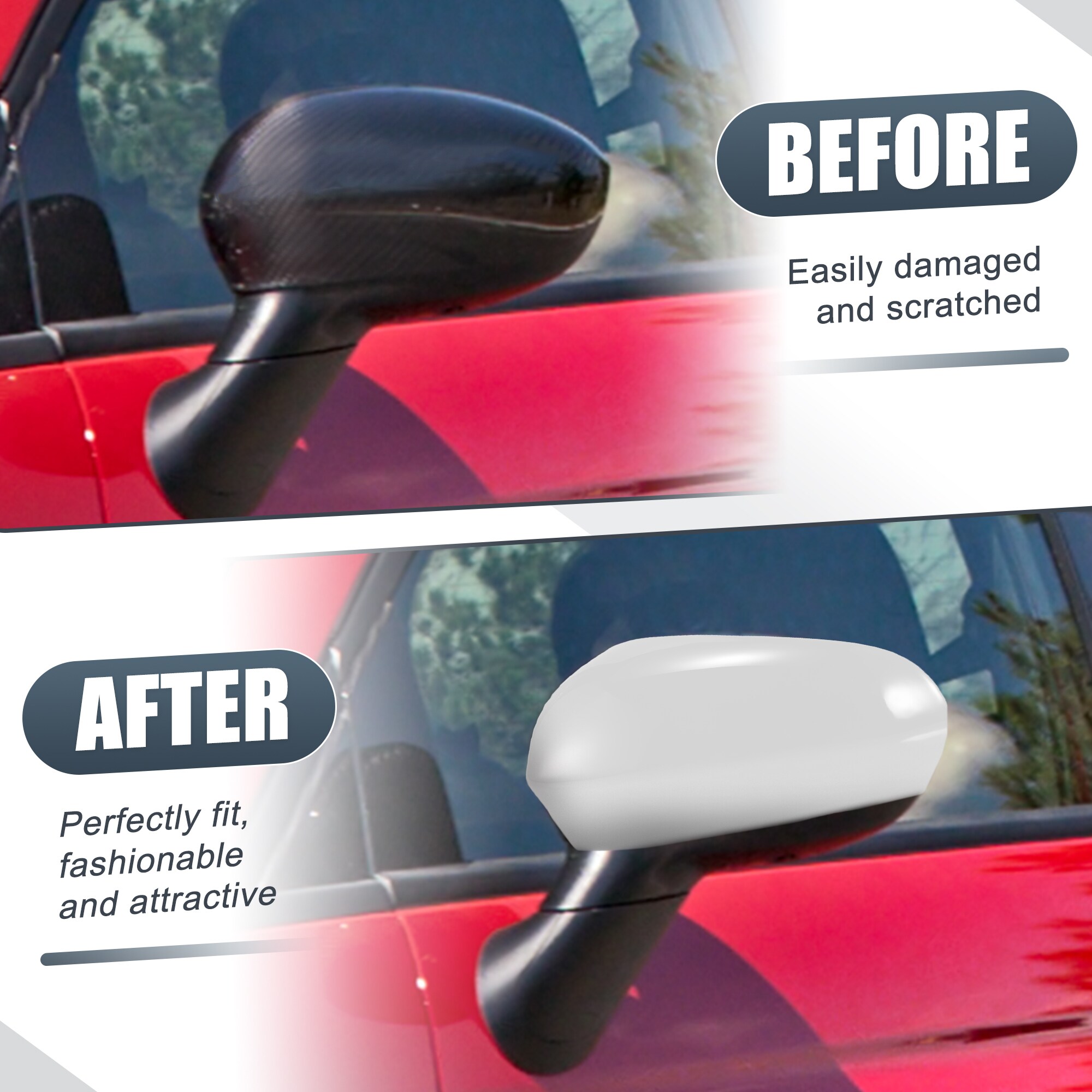 Unique Bargains Car Rear View Left Driver Side Mirror Cover Cap ...