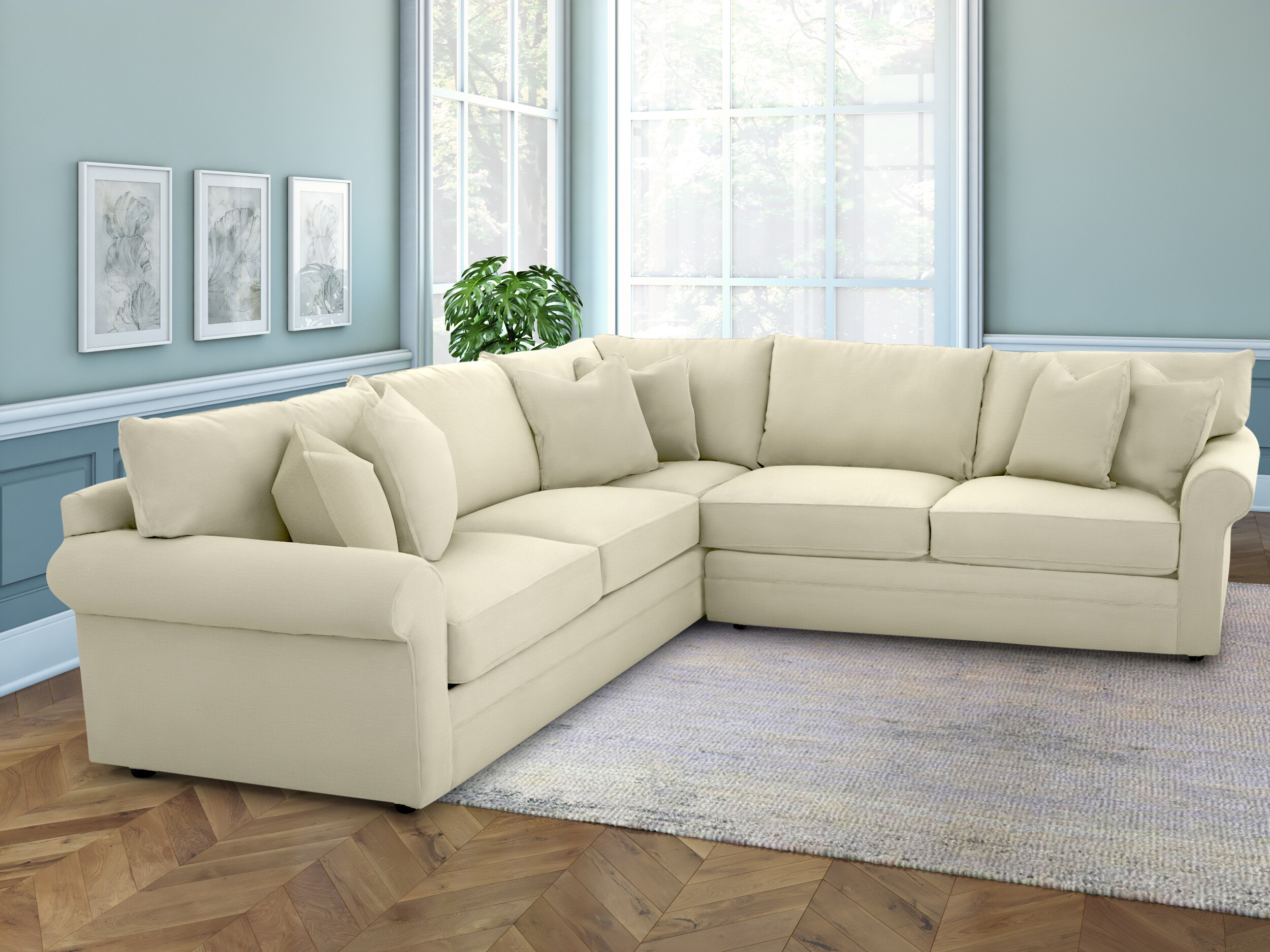 Klaussner leather sectional store