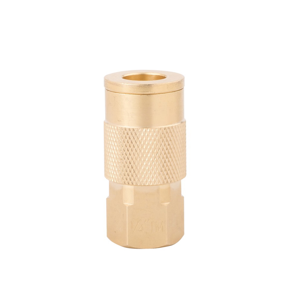 Shop Kobalt (4-Pack) 1/4-in Industrial Female Coupler - Brass at Lowes.com