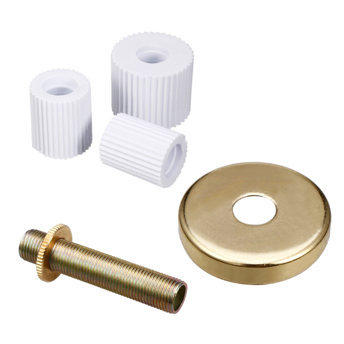 Unique Bargains 2 Sets Brass Finish Bottle Lamp Adapter Kit with Rubber ...