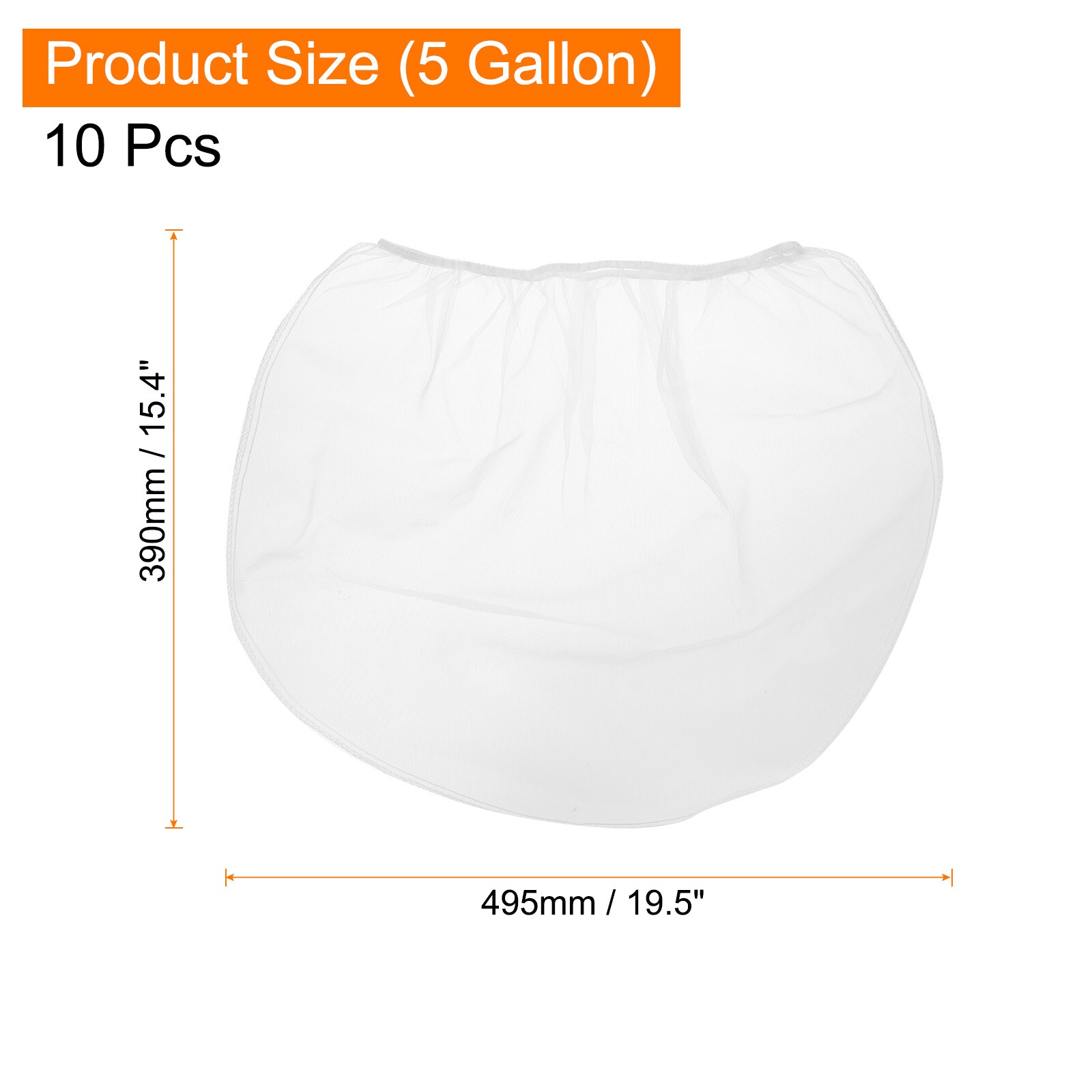 Harfington Paint Strainer Bags 5Gallon 1.54 Inchx1.95 Inch Nylon Bag ...
