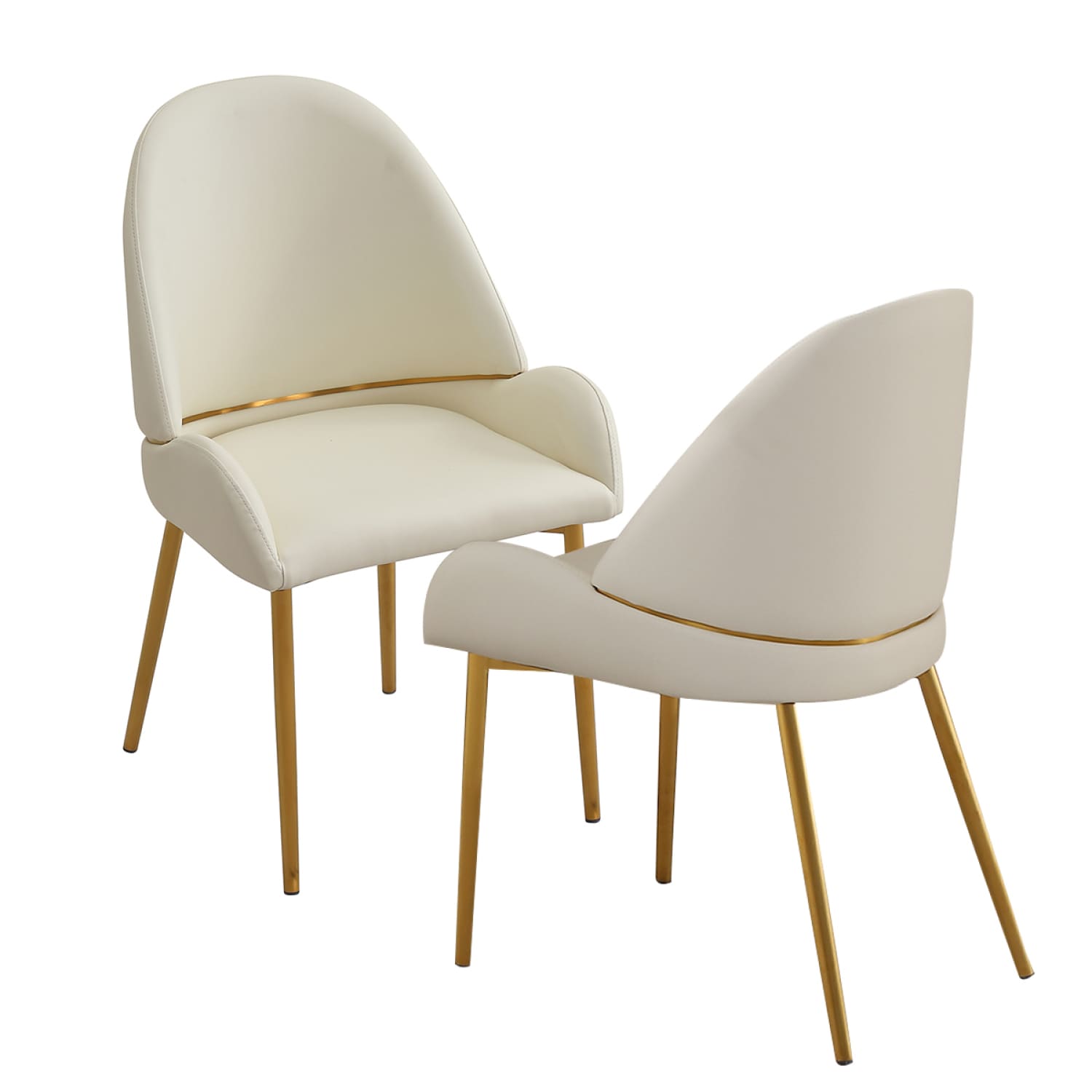 Streamdale Furniture Streamdale Dining Chair With PU Leather Color ...