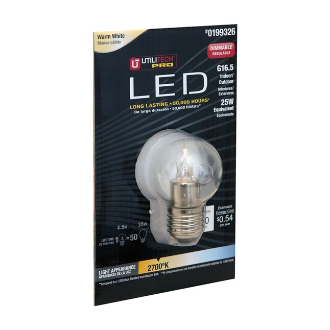 Utilitech Pro 25-Watt EQ Warm White Dimmable Light Bulb at Lowes.com Utilitech Pro 25-Watt EQ Warm White Dimmable Light Bulb at Lowes.com