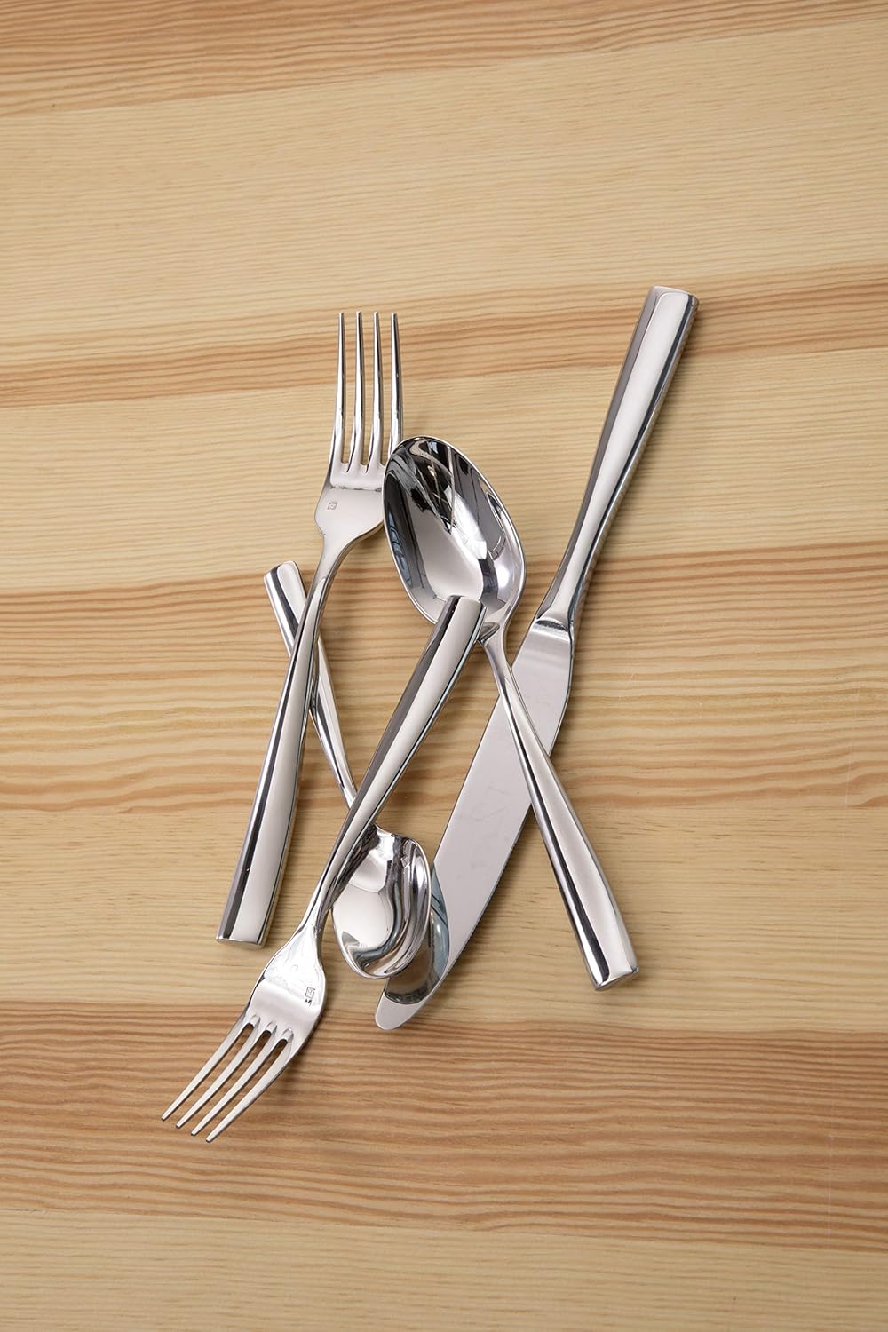 Fortessa Lucca 20 Piece Flatware Set Silver in the Flatware department ...
