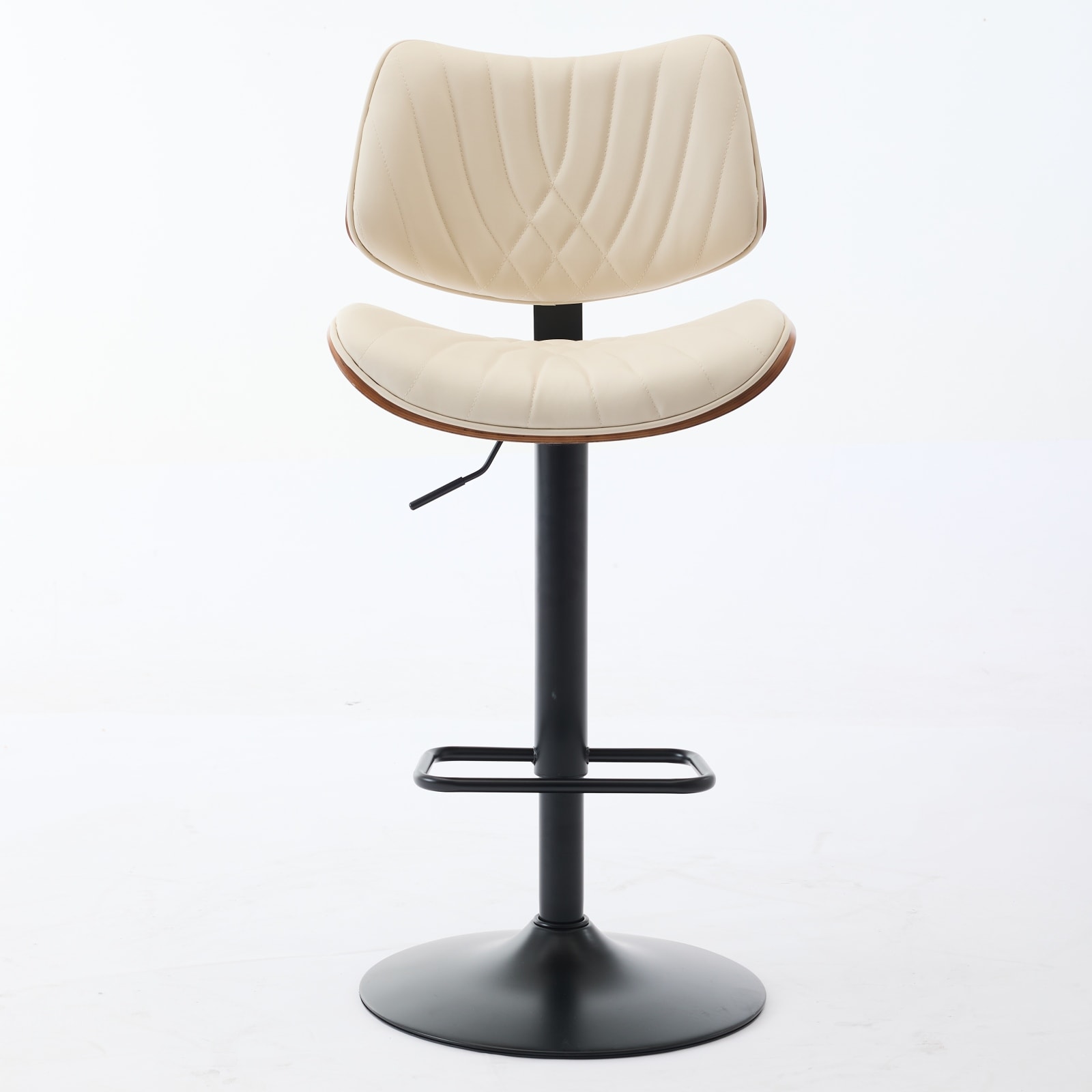 GDFStudio Set of 2 Mid Century Modern Adjustable Counter Height and 360 ...