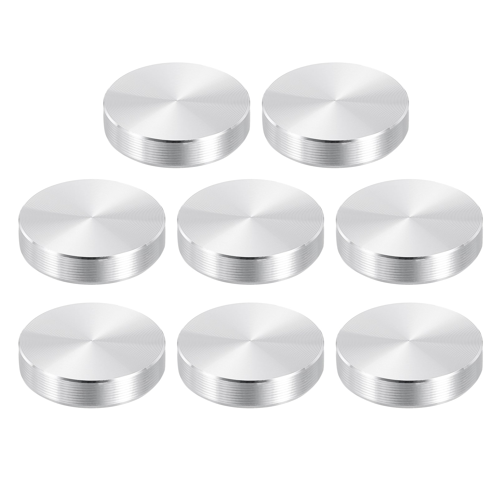 PATIKIL 30mm Round Shape Aluminum Disc 8pcs M6 Thread 7mm Thickness ...