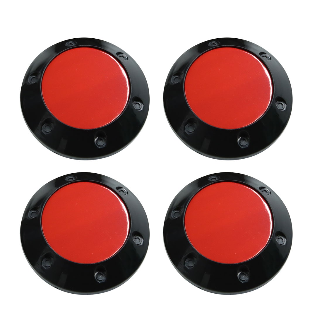 Unique Bargains 4pcs Black 68mm Car Wheel Center Hub Caps Cover with ...