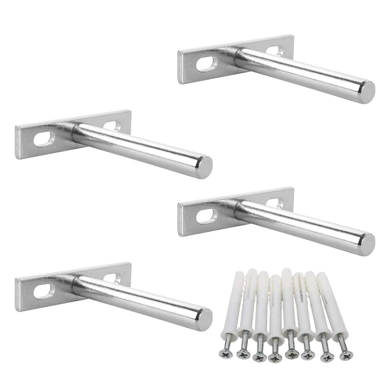 UUDULY 4pcs Floating Shelf Brackets 3 Inch Heavy Duty Hidden Metal ...