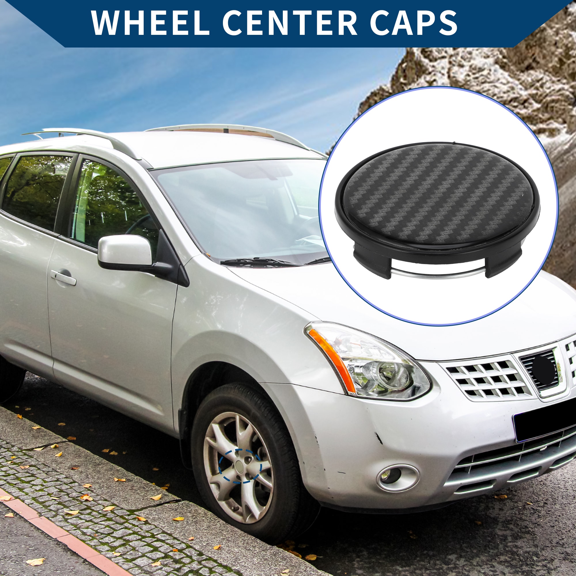 Unique Bargains 1pc Wheel Center Caps Hub Caps Rim Center Caps Plastic ...