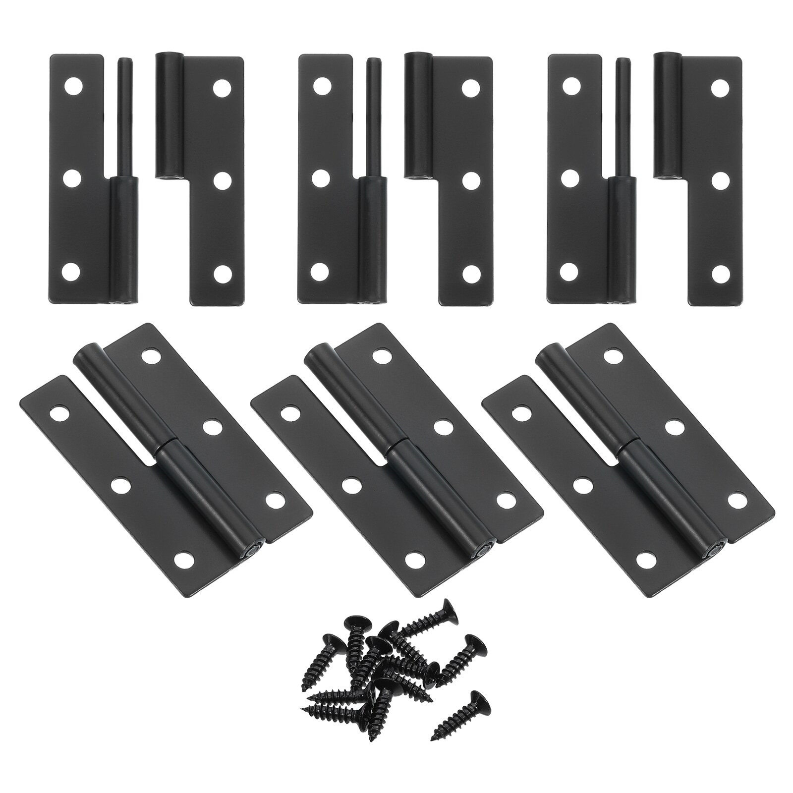 Unique Bargains 6pcs Lift Off Hinge 2.5inch Detachable Lift Off Hinges ...