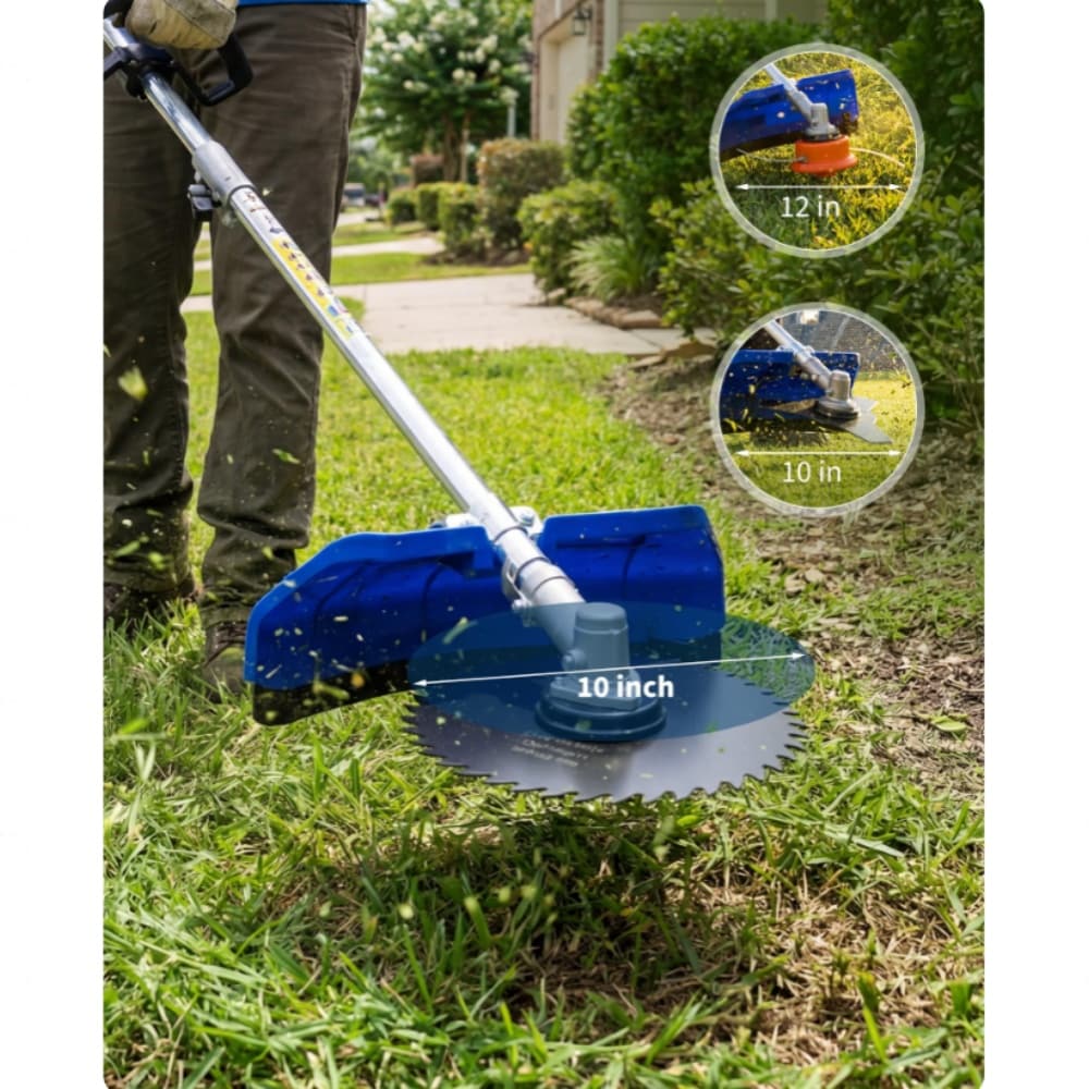 Garvee 52cc 3 in 1 Gas String Trimmer Blue with 1 String Head and 2 ...