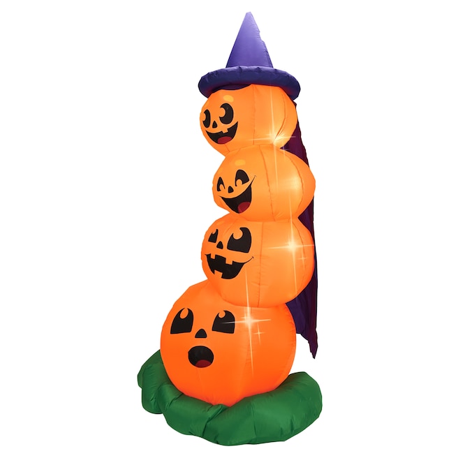 Joiedomi 6 Ft Lighted Pumpkin Inflatable In The Outdoor Halloween