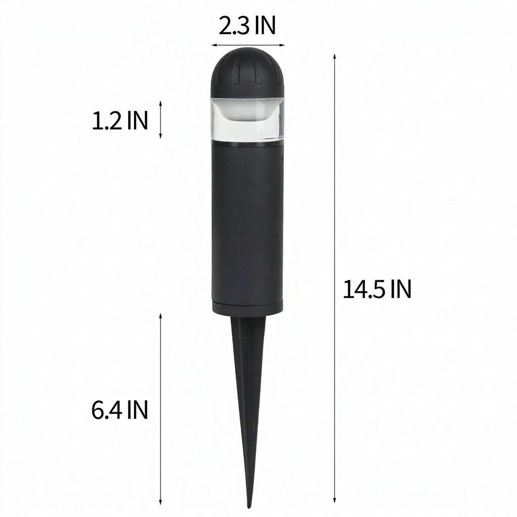 ITOPFOX LED Landscape Bollard Pathway Light 2W 12V Low Voltage Outdoor ...