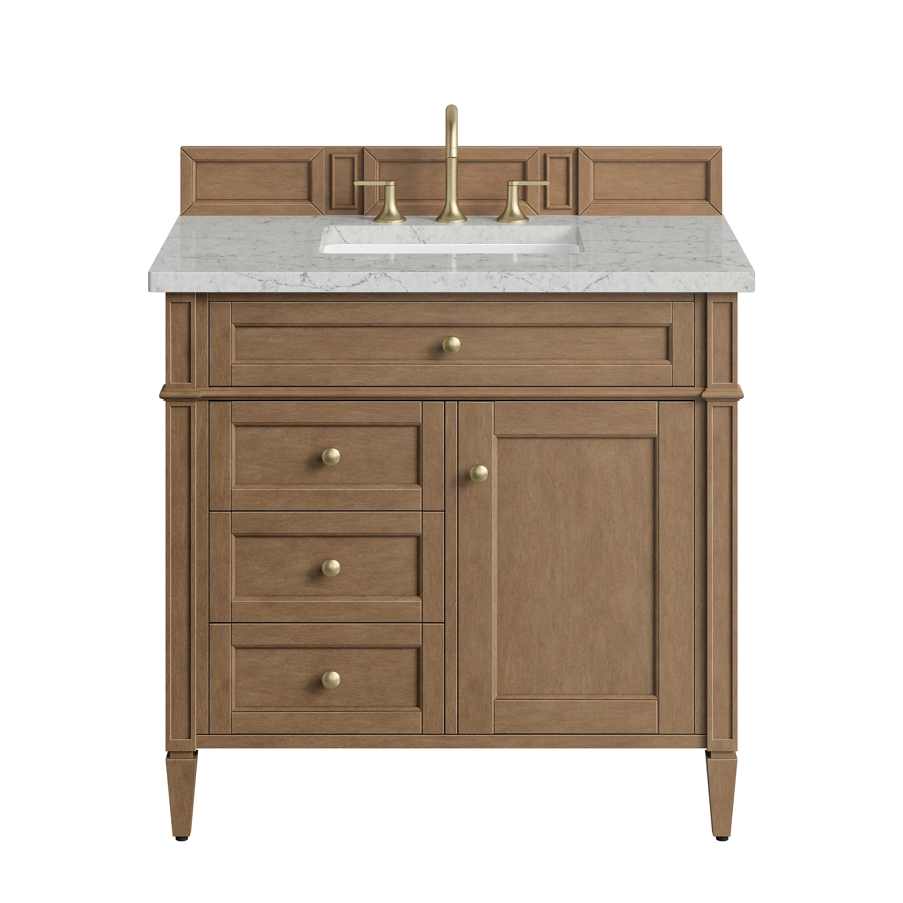 James Martin Vanities Brittany 36-in Pecan Undermount Single Sink ...