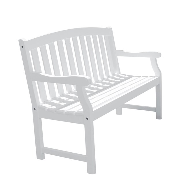 VIFAH VIFAH Bradley 57-in W x 35-in L White Traditional Bench at Lowes.com VIFAH VIFAH Bradley 57-in W x 35-in L White Traditional Bench at Lowes.com