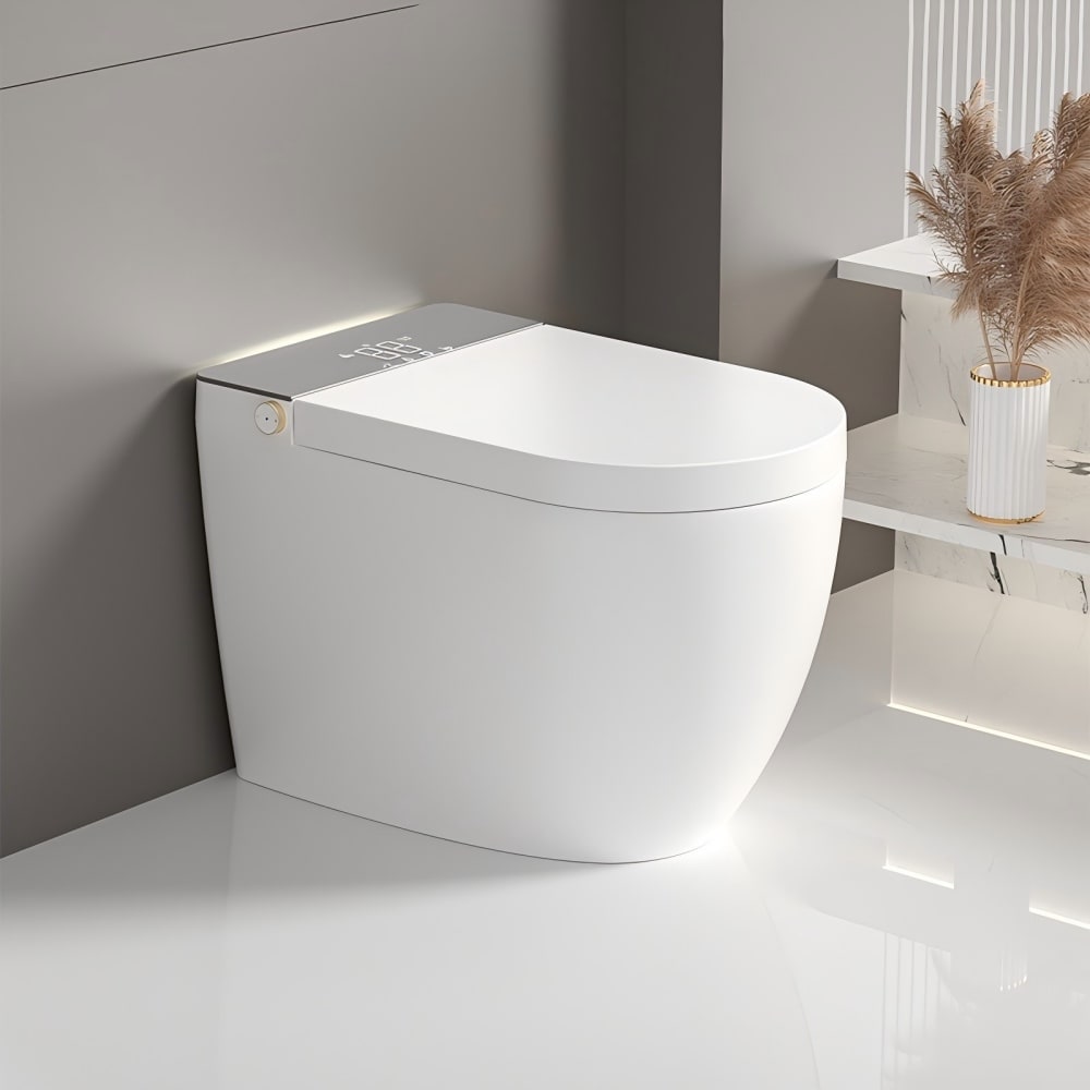 Tatayosi Modern Integrated Smart Toilet with Auto Open/Close Lid Heated ...