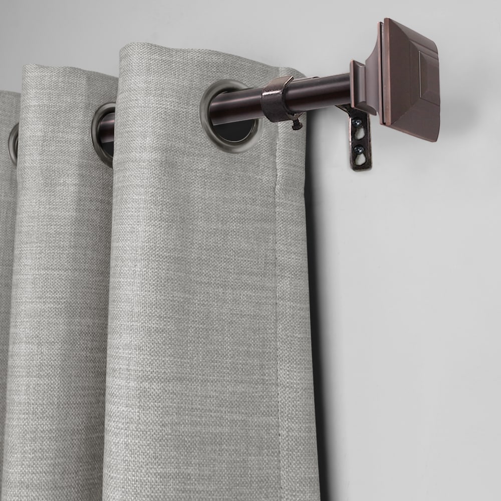 Lumi Home Furnishings 66-in to 120-in Oil Rubbed Bronze Steel Side ...