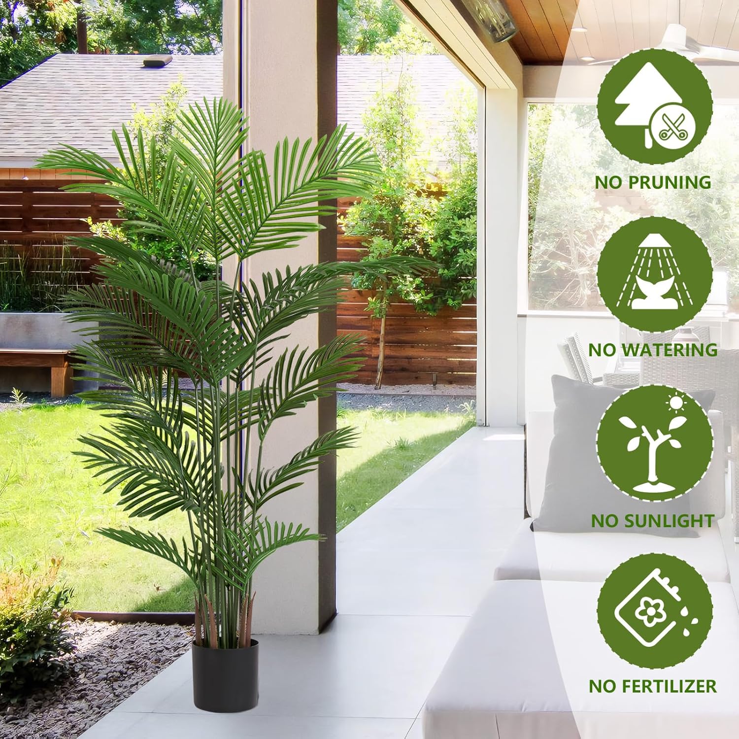 Der Rose 2PC Artificial Plant Pot Travelers Loose Tail Sunflower ...