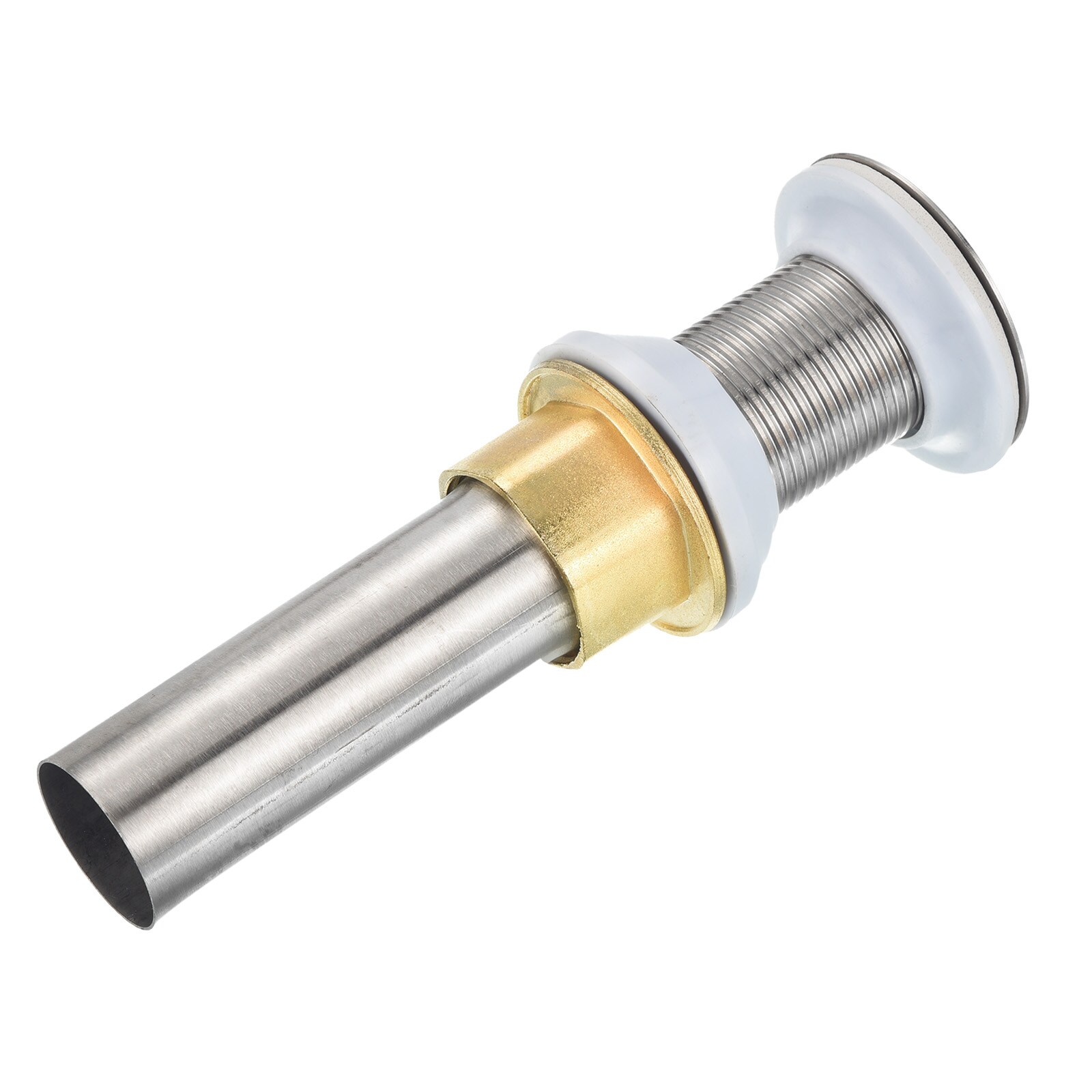 Unique Bargains Flip Cover Drain Stopper Stainless Steel Drain Assembly ...