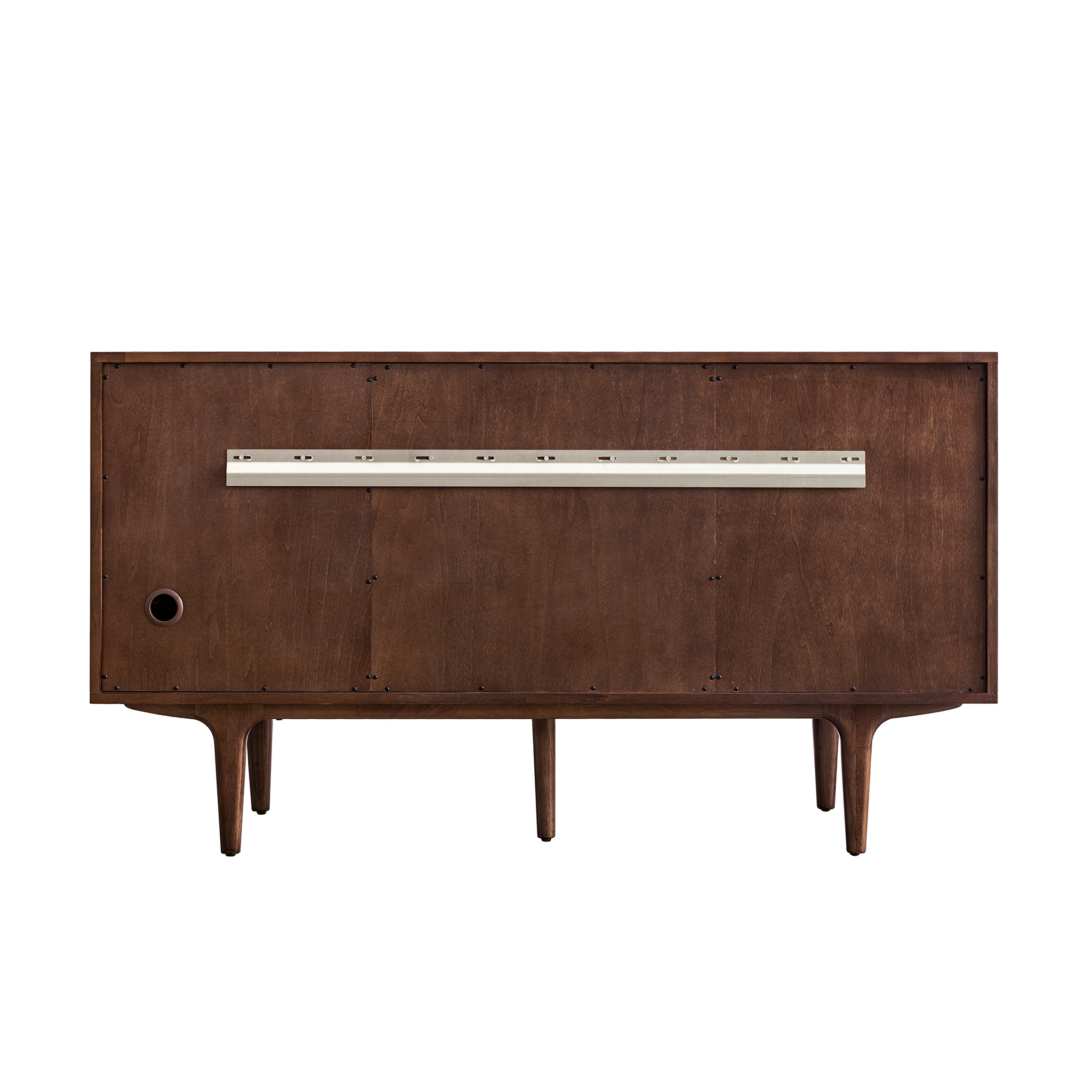 James Martin Vanities Amberly 60-in Mid-Century Walnut Bathroom Vanity ...
