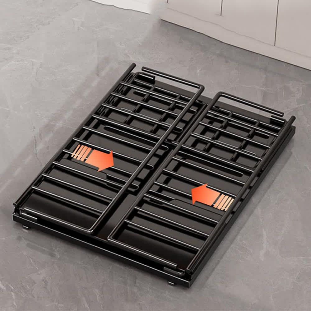 Qeetex Pull Out Cabinet Organizer Metal Slide Out Drawers for Kitchen ...
