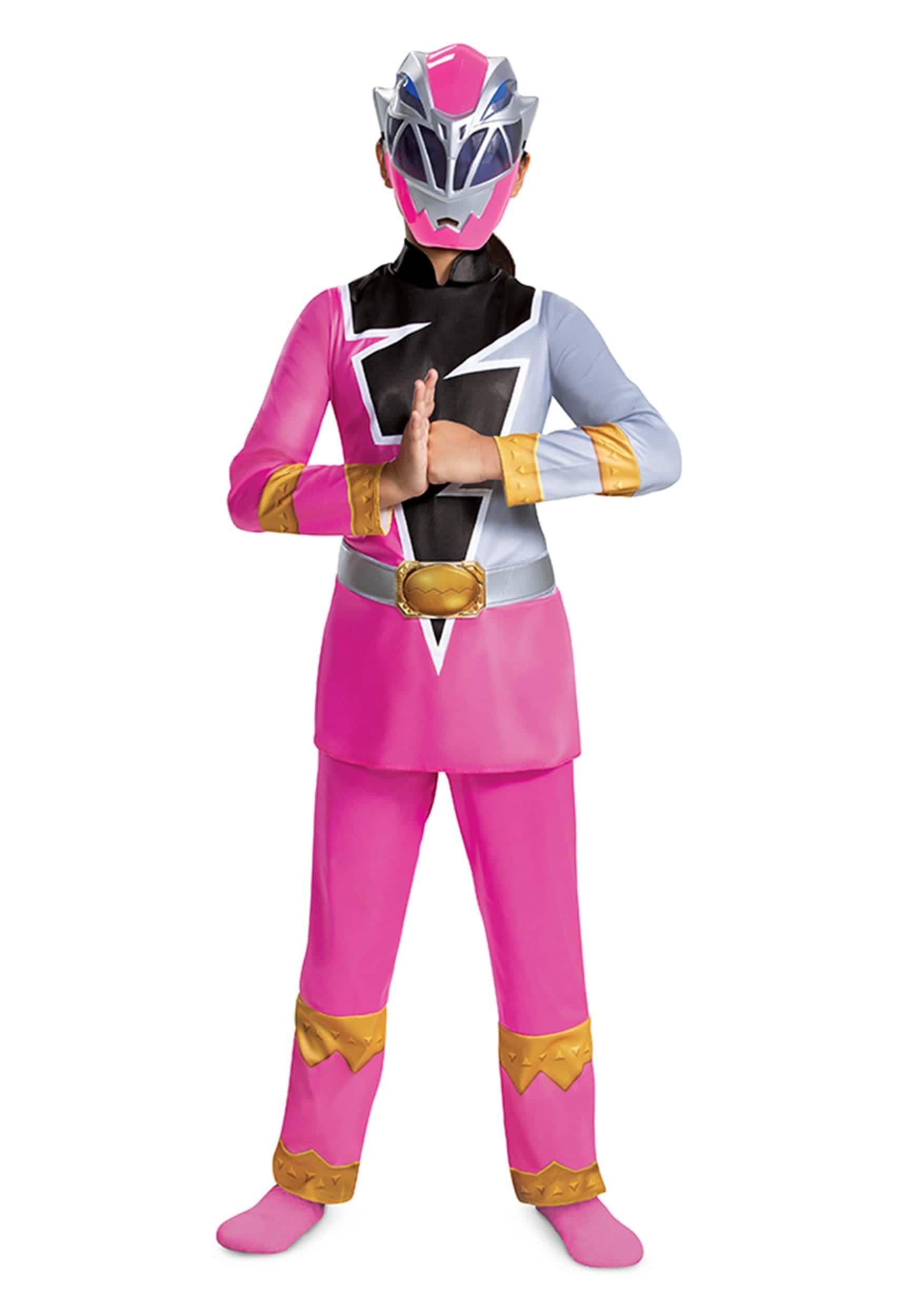 Disguise Power Rangers Dino Fury Pink Ranger Kid's Costume Size 7/8 in ...