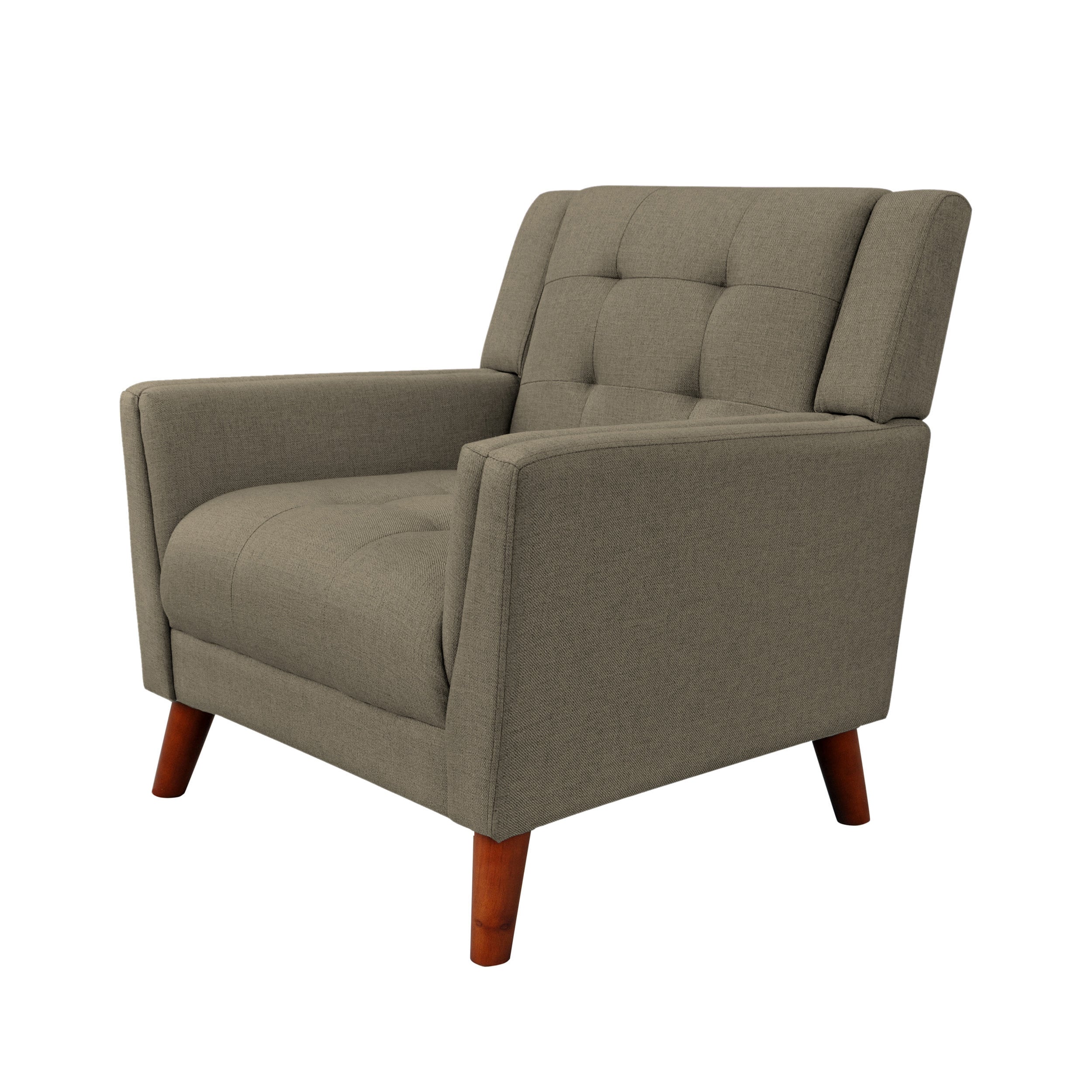 ModernLuxe Assembly Required Midcentury Modern Armchair with Soft ...