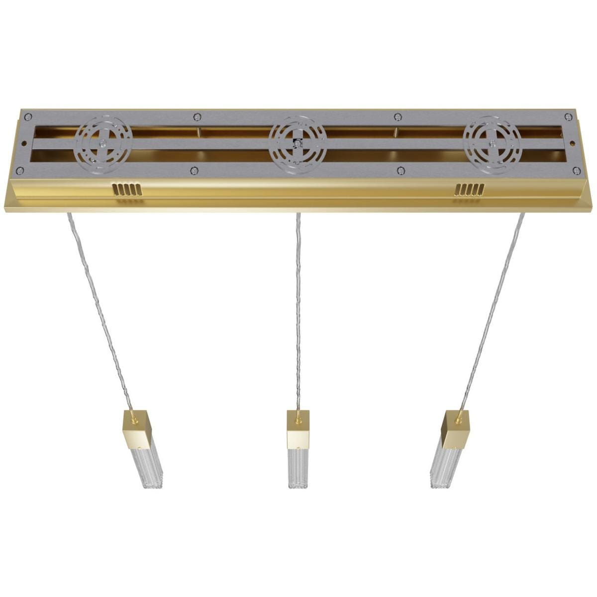 Avenue Lighting HF1900-3-BOA-BB Boa LED 7 inch Brushed Brass Multi Port ...