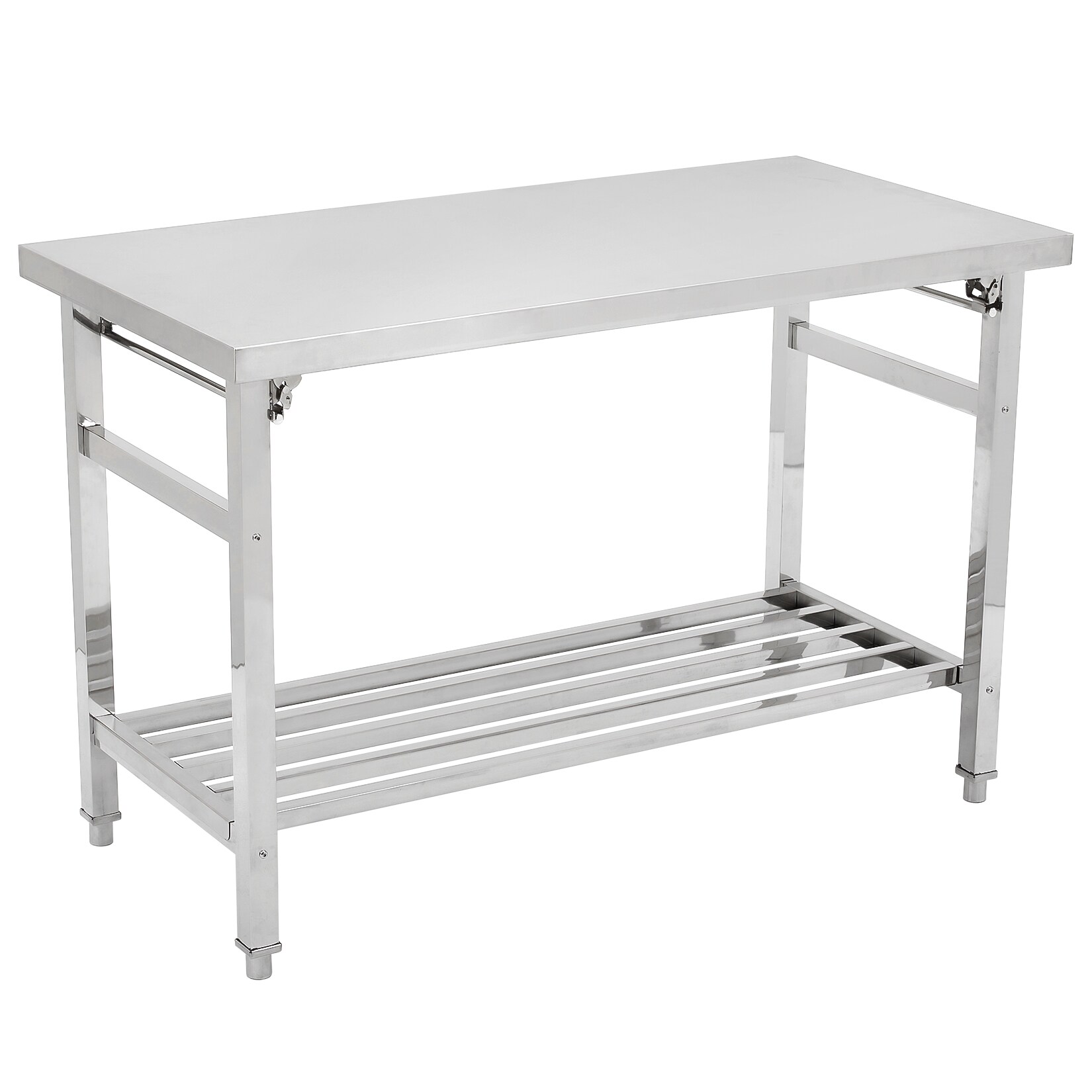 Qeetex Food-Prep 48x24 Inch Stainless Steel Work Table NSF Commercial ...