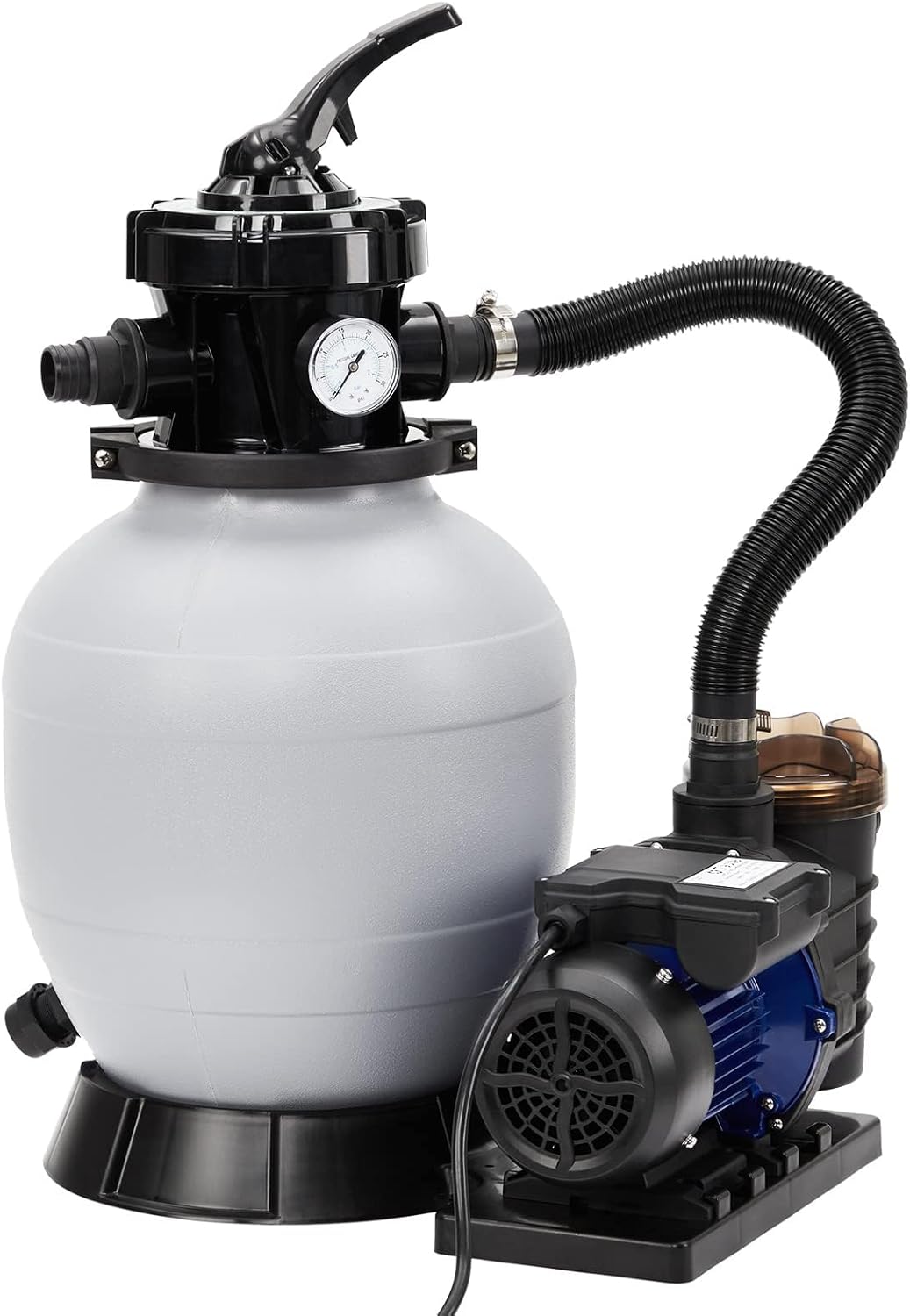 Garvee 12In Sand Filter 1/2HP Pool Pump Max 2 641 GPH High-Flow for ...