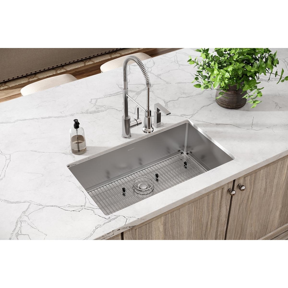 Elkay Drop-In 33-in x 22-in Polished Satin Stainless Steel Single Bowl ...