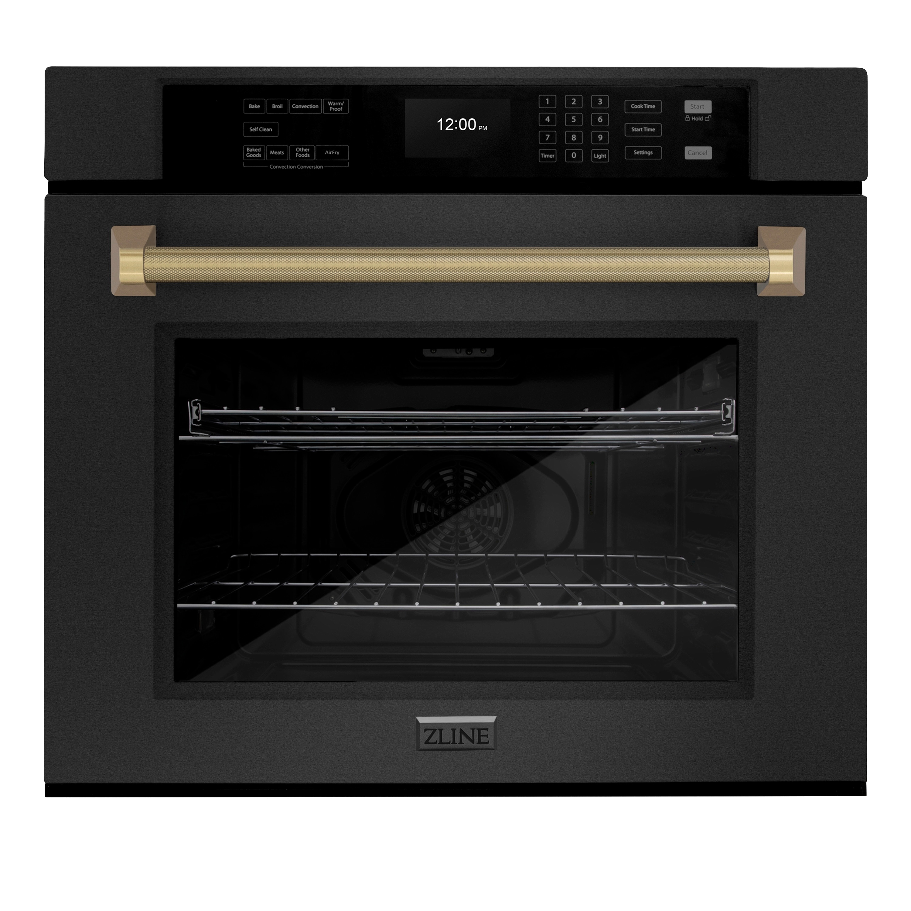 ZLINE KITCHEN & BATH Hidden Bake Element Single Electric Wall Ovens at ...