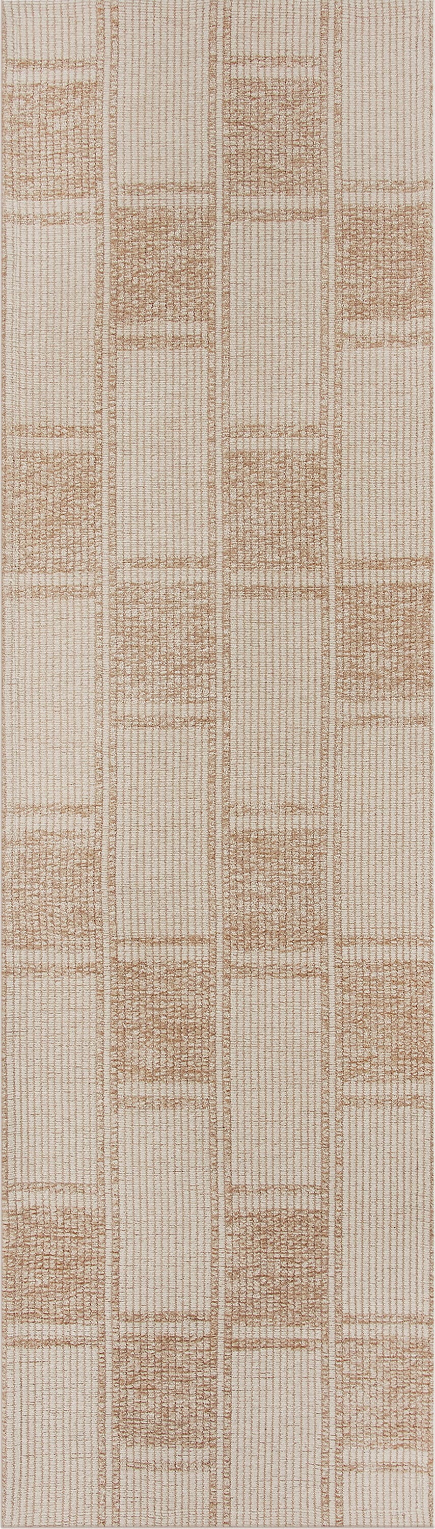 allen + roth Sahara Checkmate 2 x 7 (ft) Loomed Prairie Taupe ...