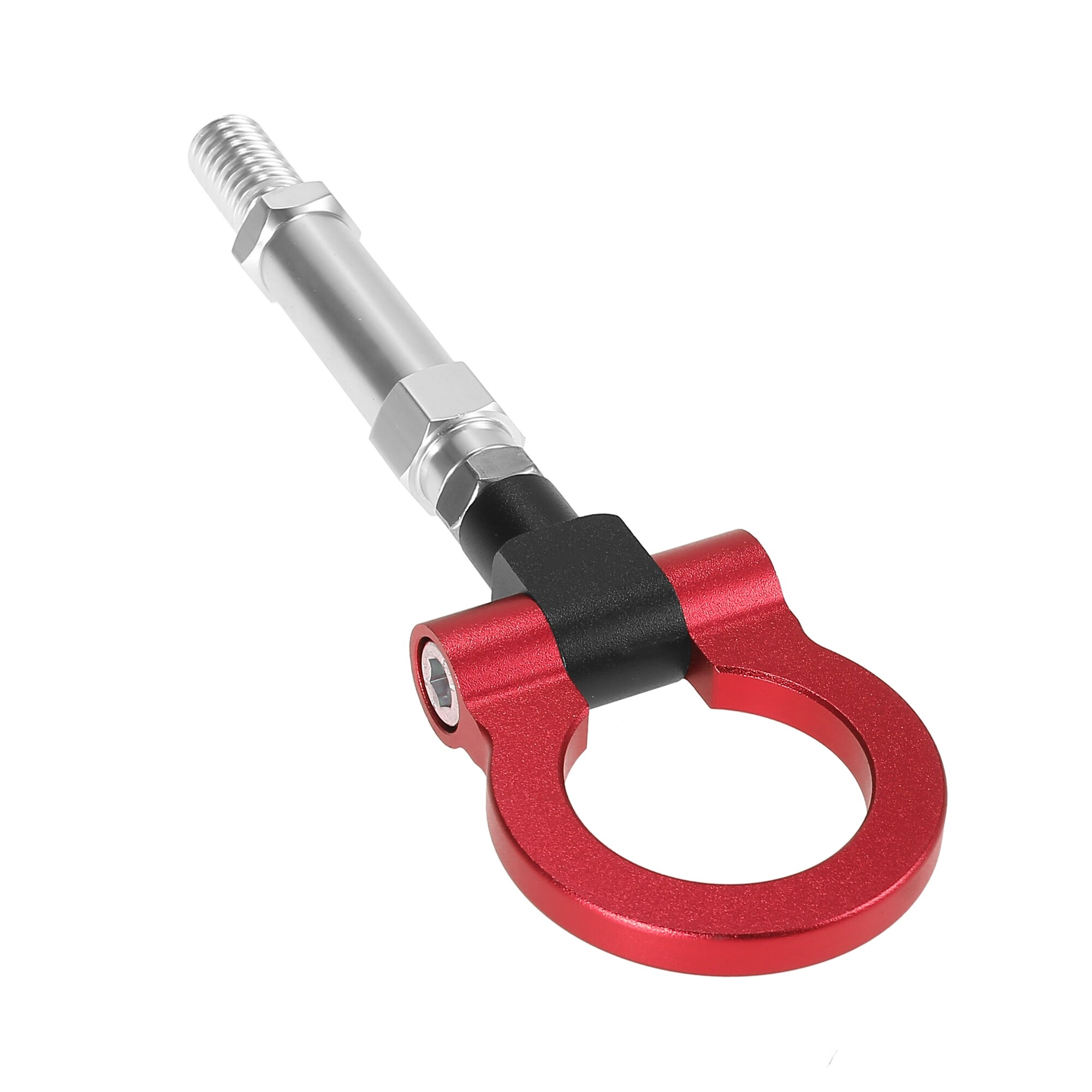 Unique Bargains Red Aluminum Alloy Front Bumper Trailer Ring Eye Towing ...