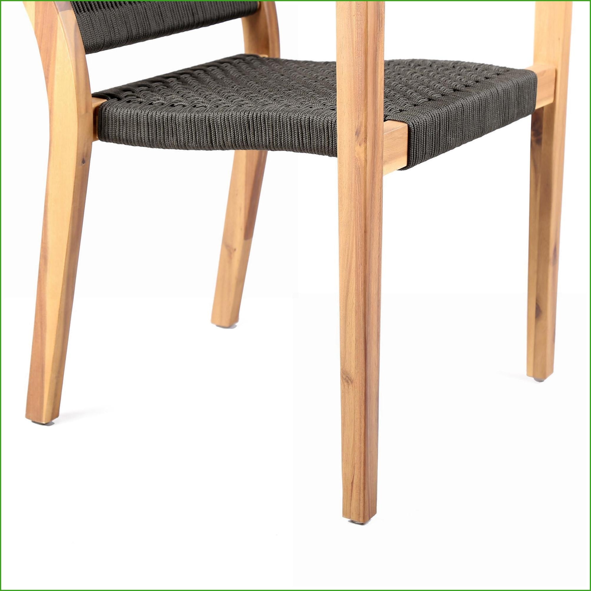 Watnature Outdoor Dining Chairs Modern Teak Finish Eucalyptus Wood ...