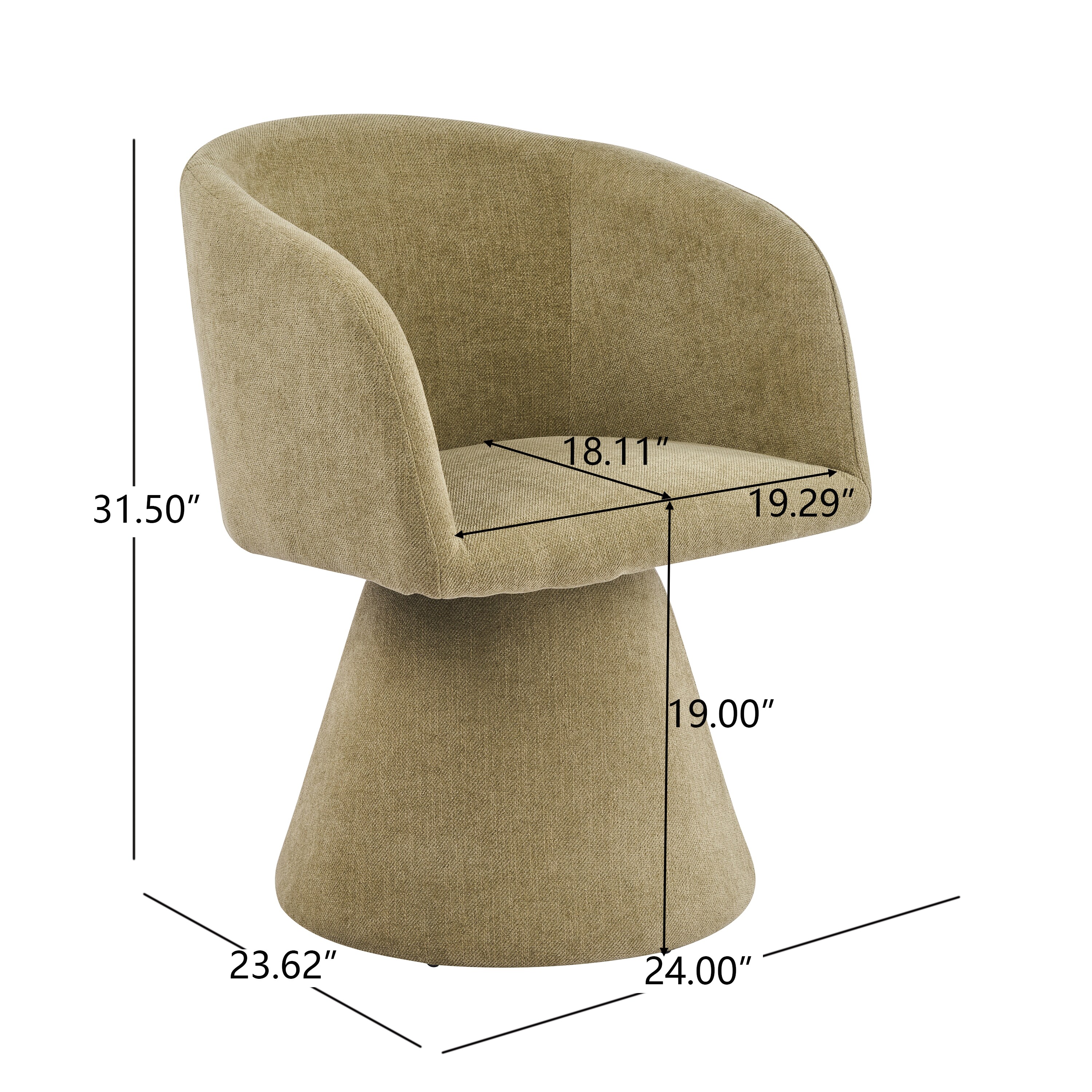 Christopher Knight Home Melville 7-Piece Upholstered Swivel Dining Set ...