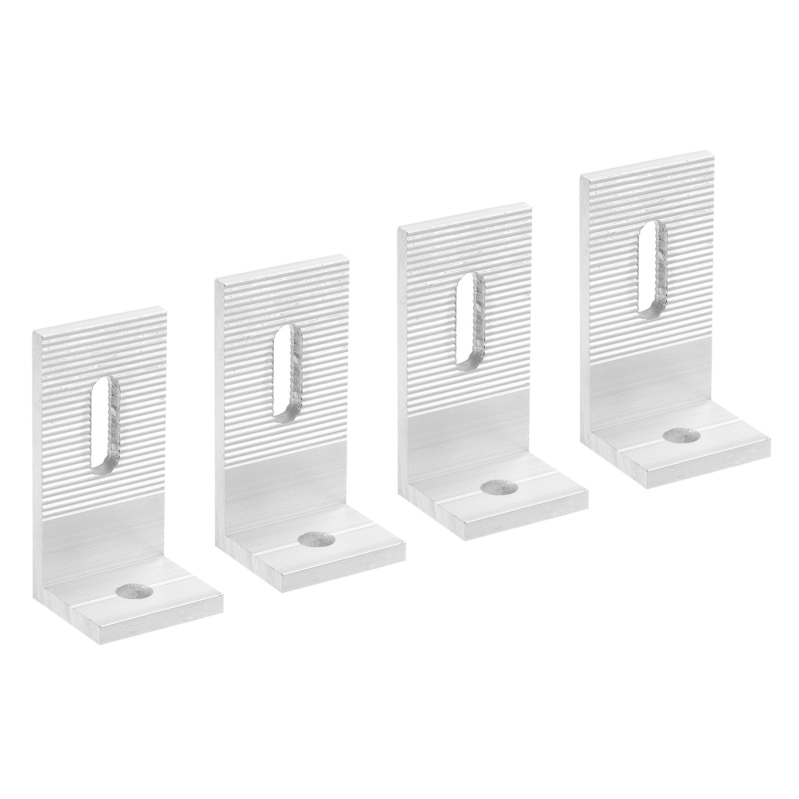 Unique Bargains Solar Panel Mounting L Brackets Aluminum Alloy 8mm ...