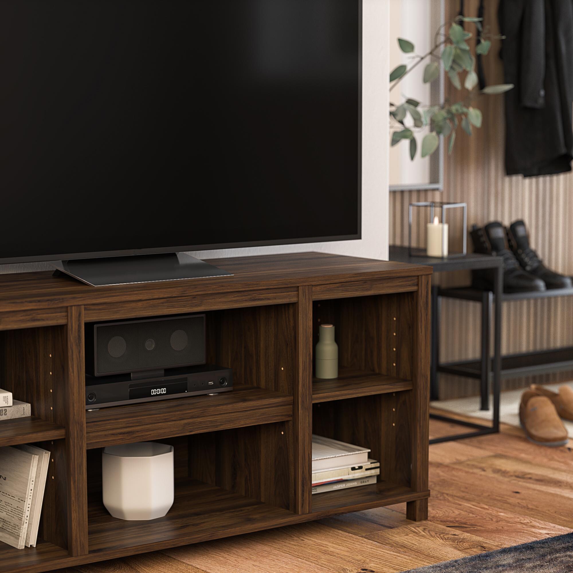 Fun Orange Modern/Contemporary White Tv Stand (Accommodates TVs up to ...