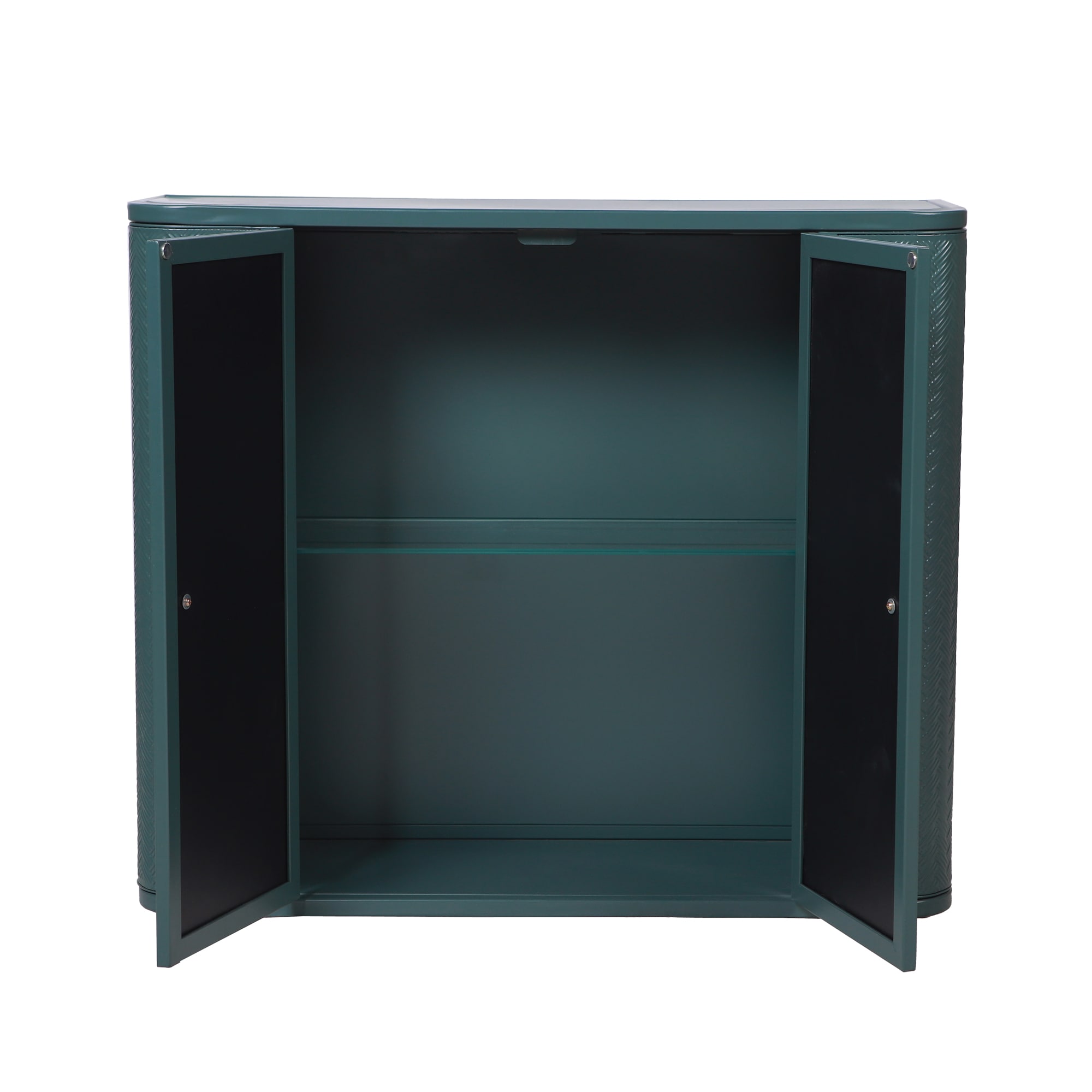 Wooakway Army Green Wall Mounted Bathroom Cabinet with Mirror 2 ...