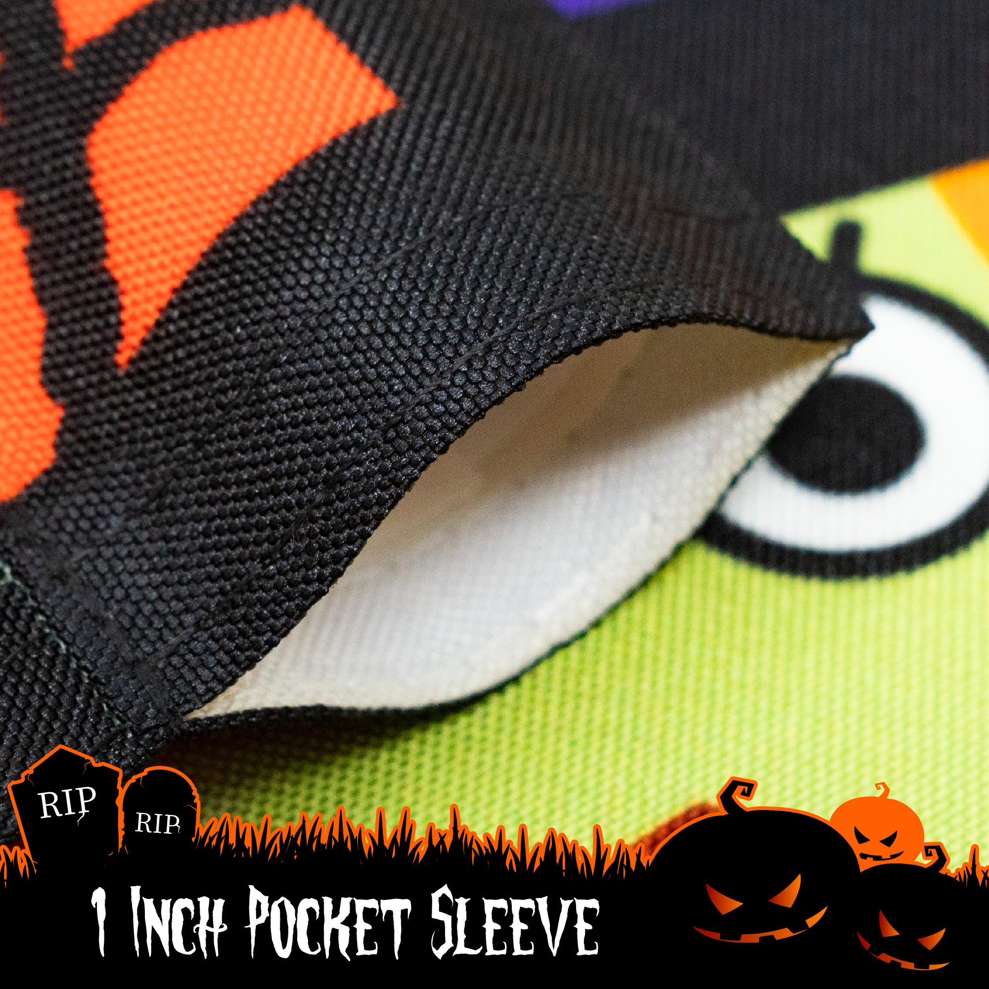 G128 1-ft W x 1.5-ft H Halloween Witch Bats and Spiders Garden flag in ...