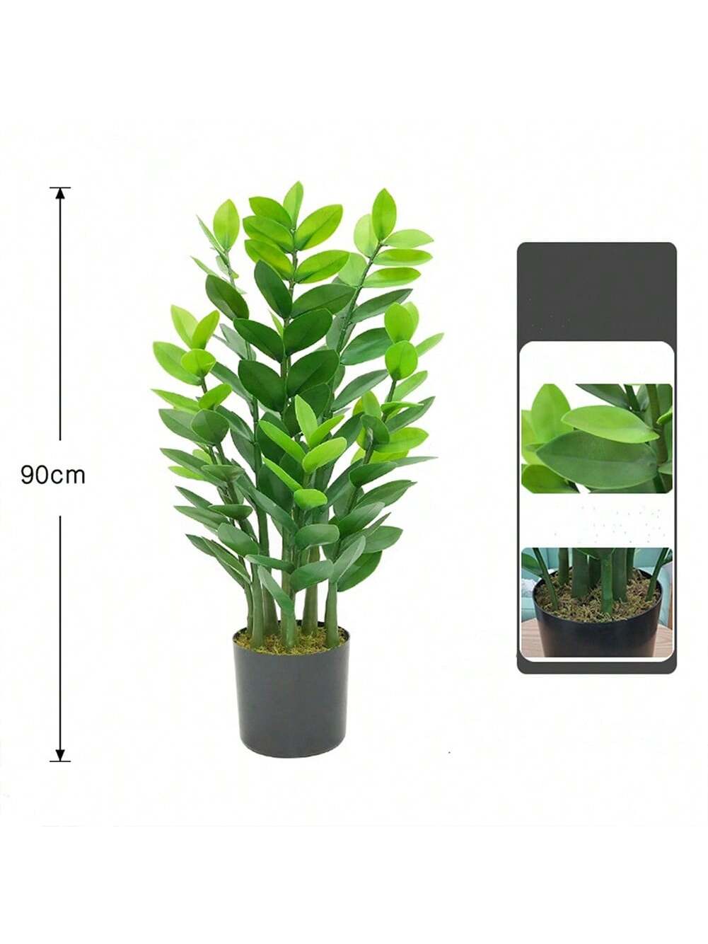WhizMax Artificial ZZ Plants Real Touch Faux Zamioculas Zamiifolia ...