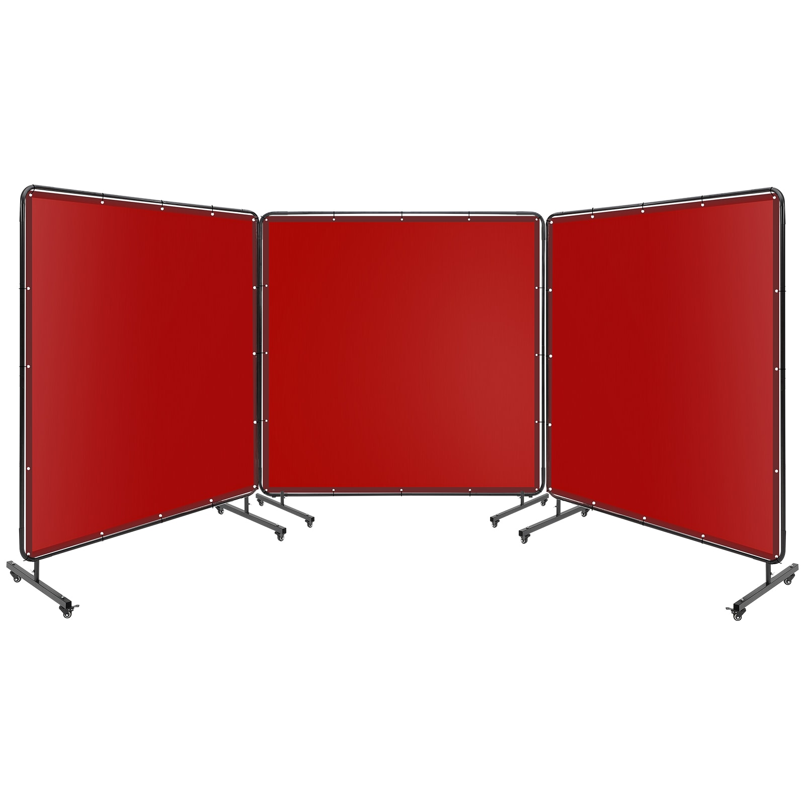 IdealHouse Flame-Resistant 3-Panel Welding Screen with Frame ...
