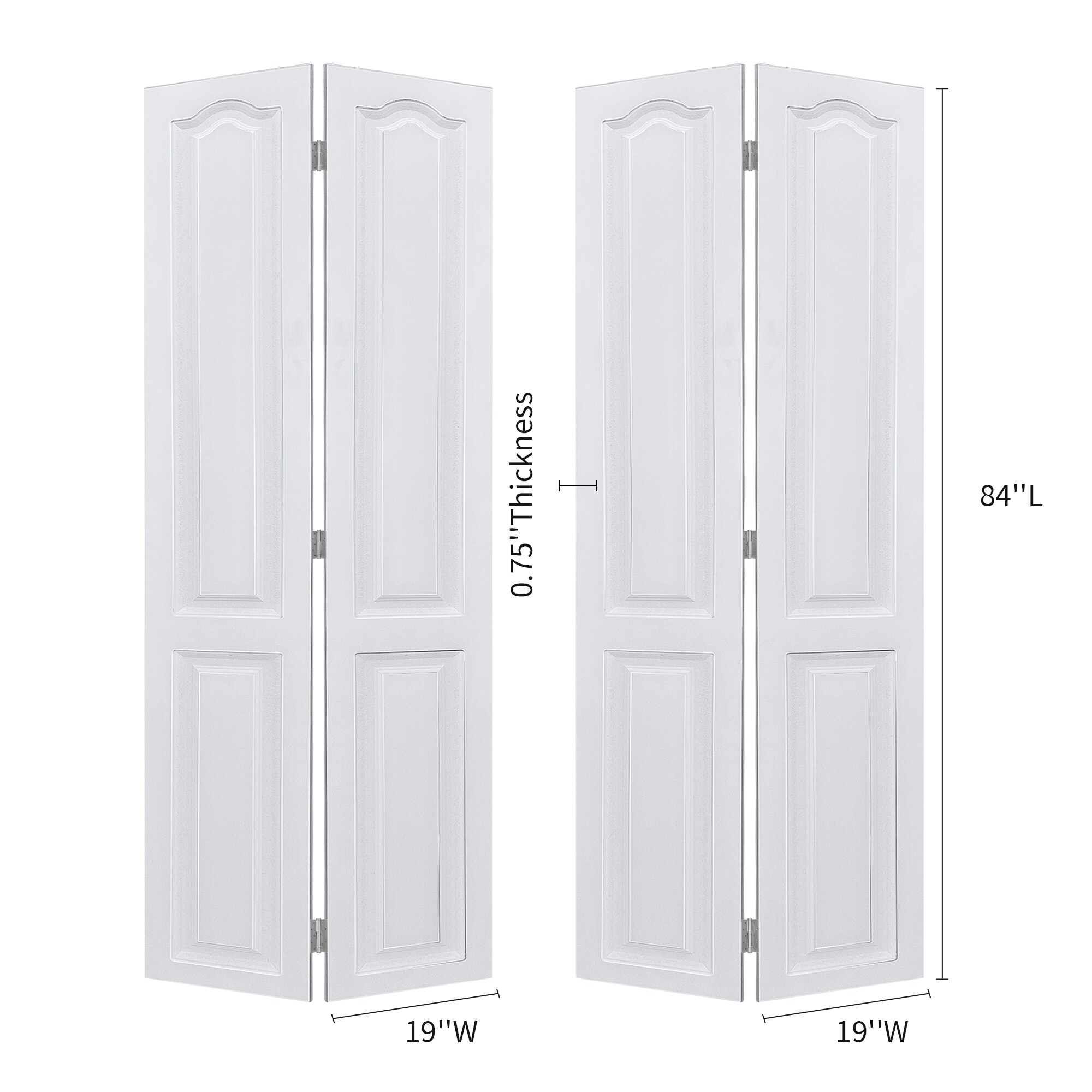 LOVMOR Dual CNC crafted modern door 0.75 inch thick 38 inch x 84 inch ...