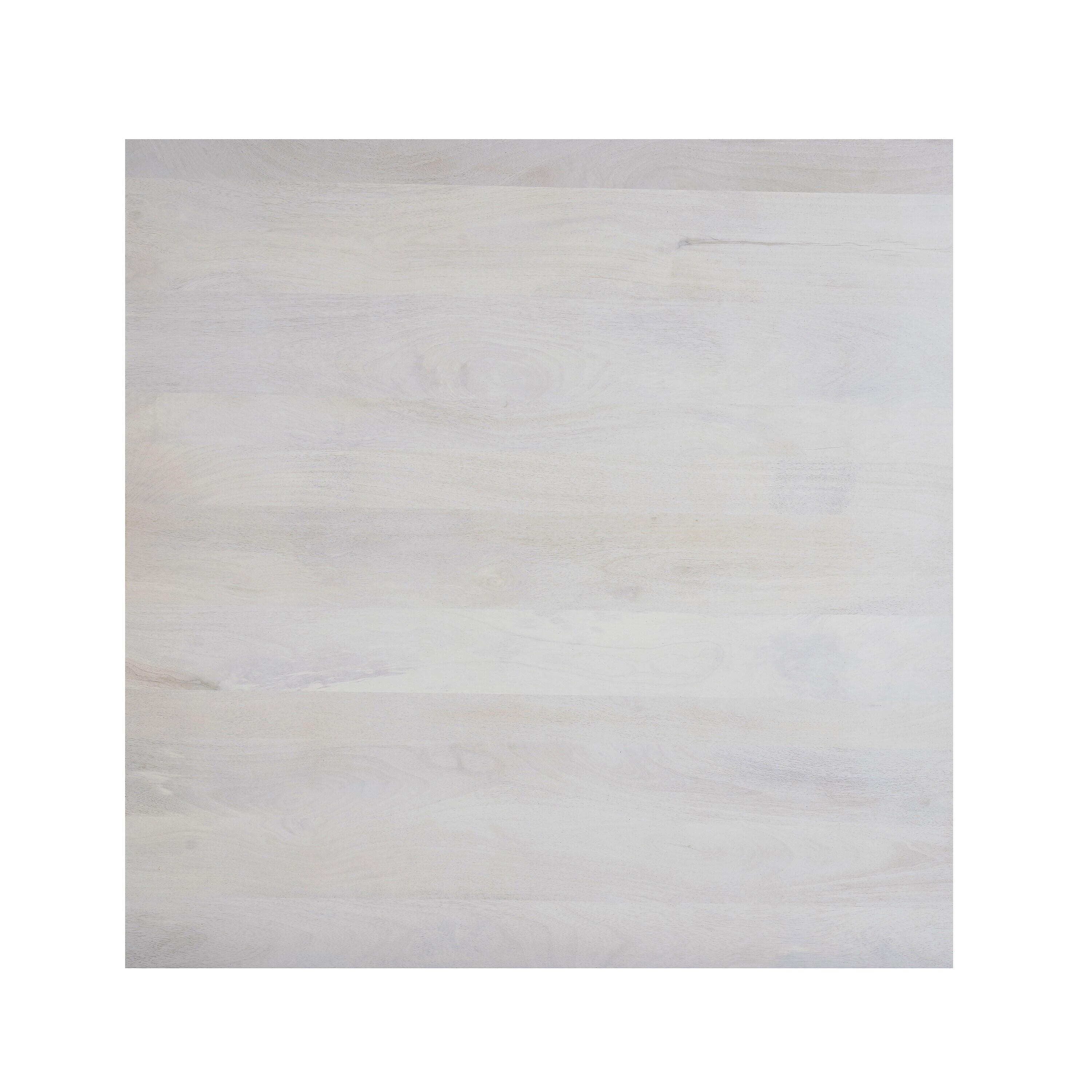 THE URBAN PORT Aya 40 in. White Square Mango Wood Coffee Table with ...