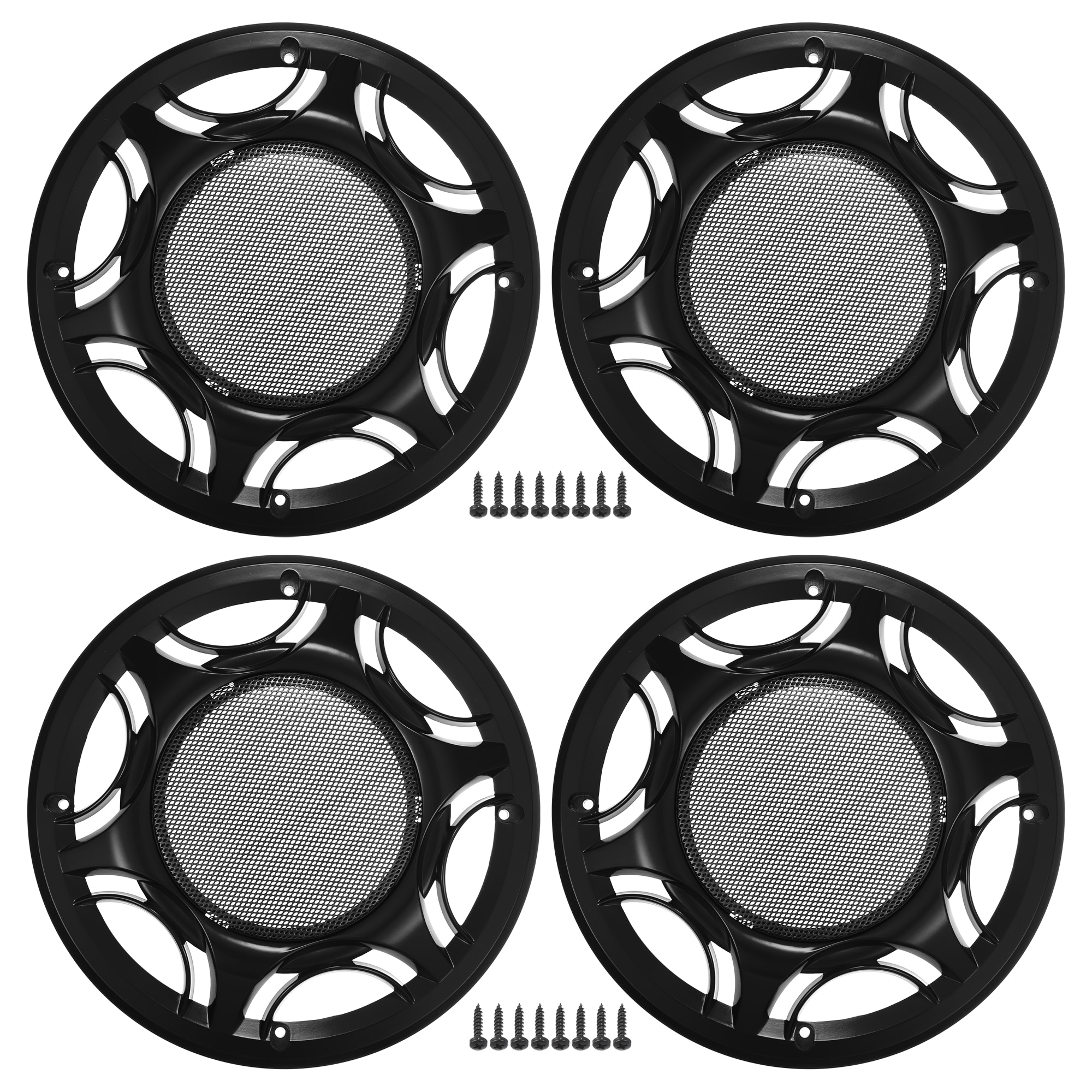 Unique Bargains 8 Inch Car Speaker Grills Cover Mesh Round 8 Inch Audio ...