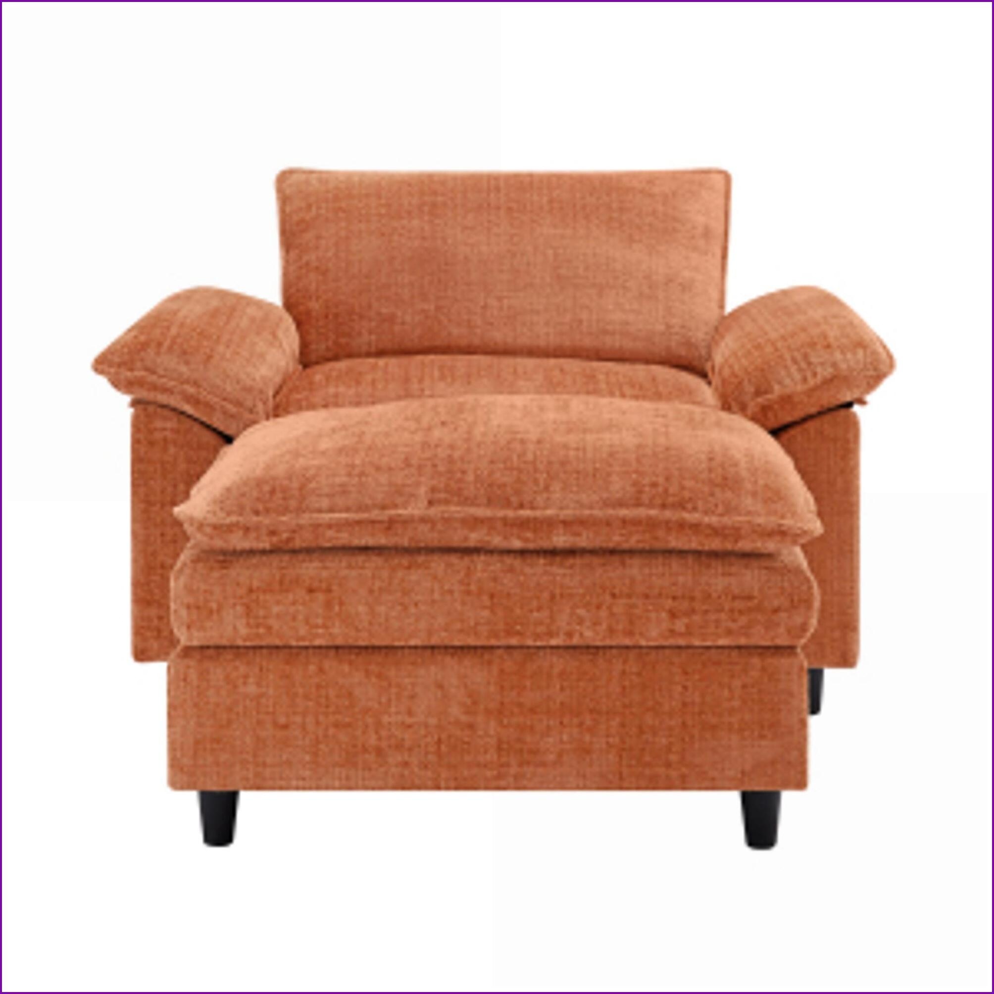 Watnature Accent Chair with Ottoman Modern Oversized Deep Seat Lounge ...