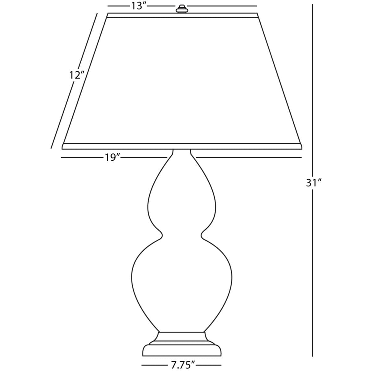 Robert Abbey Lighting Robert Abbey OX22S Double Gourd Table Lamp ...